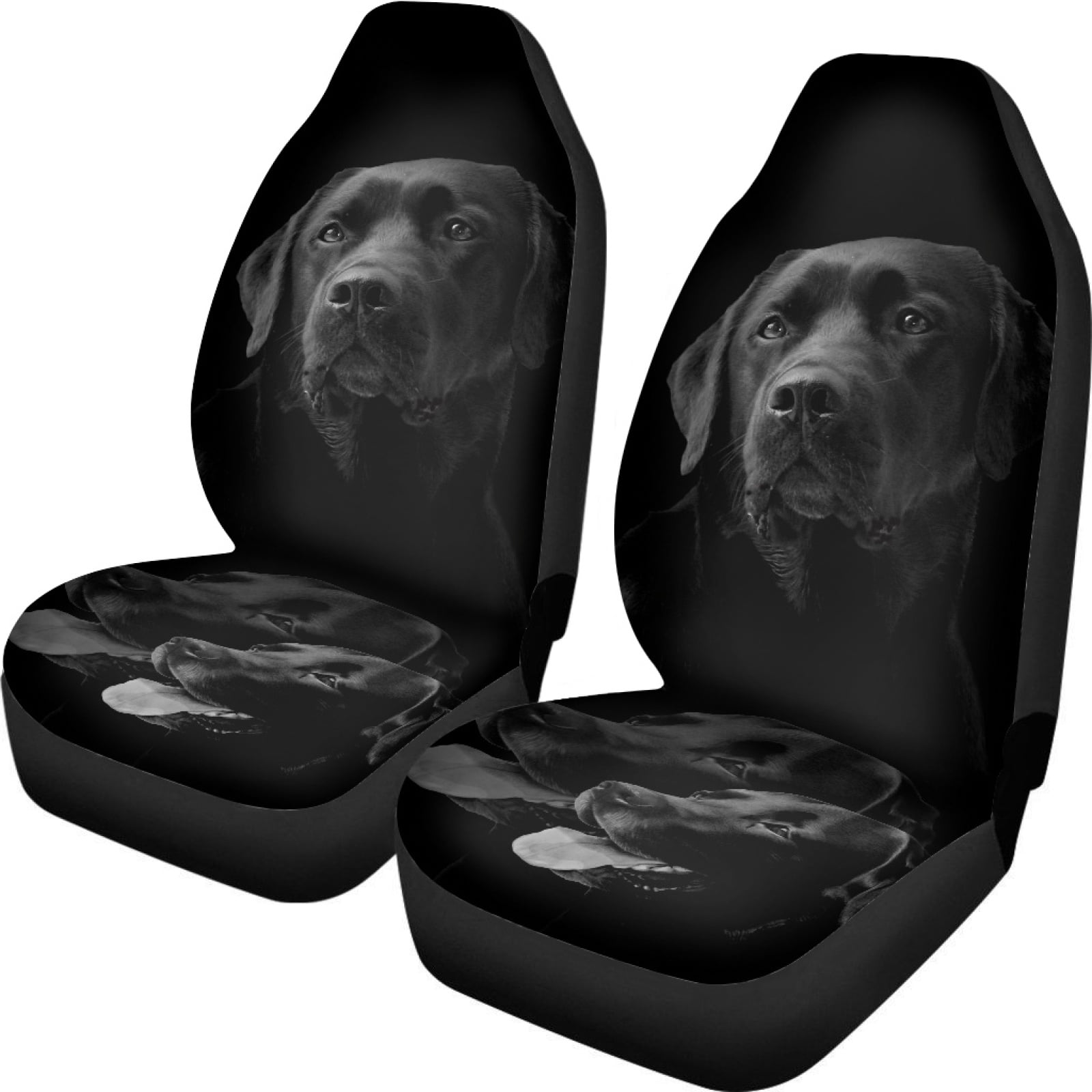 Xoenoiee Black Labrador Dog Print Seat Covers for Cars, Men Women Car ...