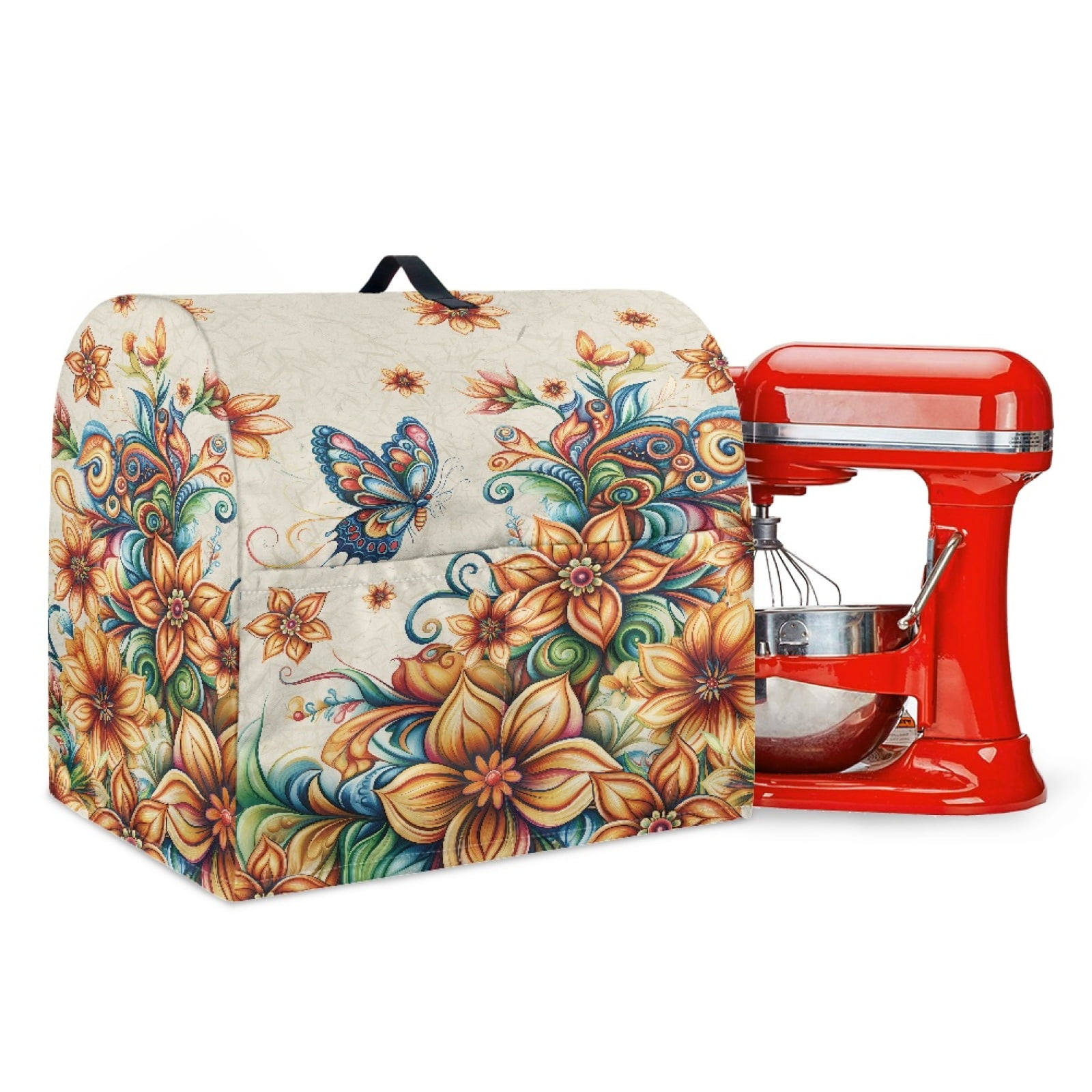 Xoenoiee Boho Butterfly Mandala Print Stand Mixer Cover, Kitchen Mixer ...