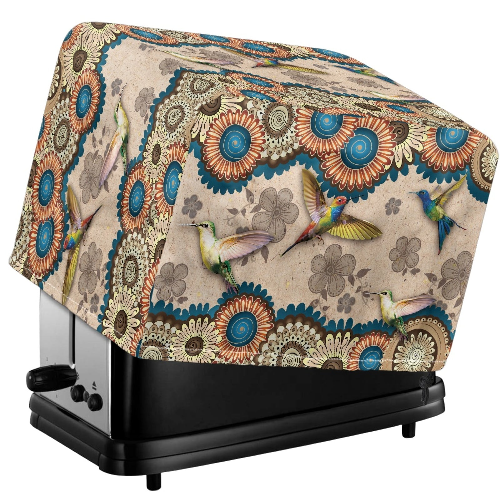 Xoenoiee Boho Mandala Hummingbird Print Toaster Covers 4 Slice ...