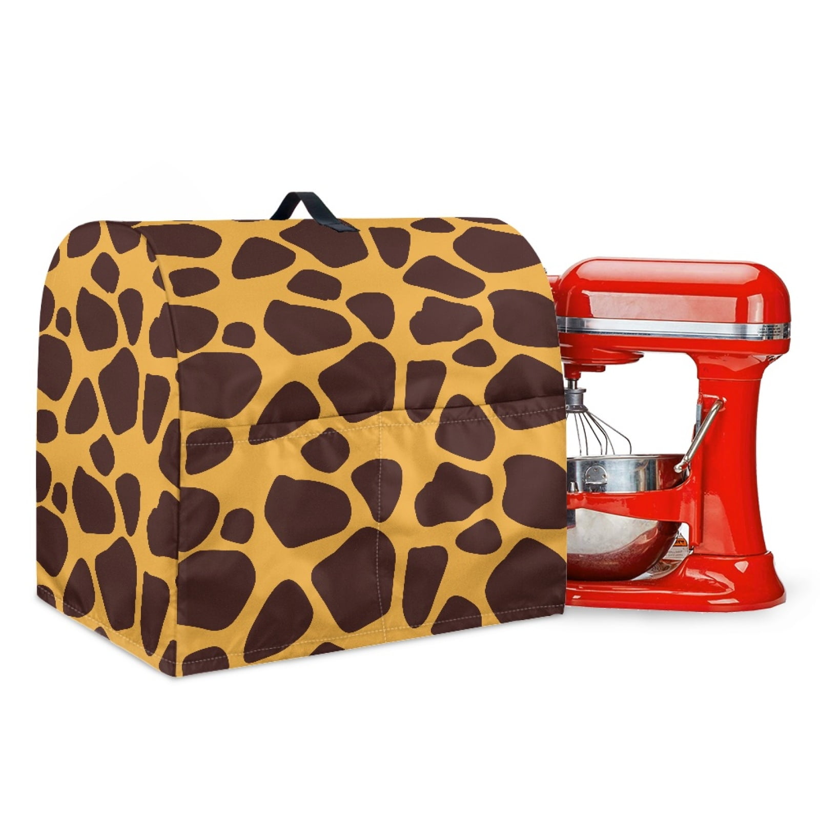 Xoenoiee Brown Giraffe Print Mixer Covers Kitchen Stand Mixer Cover ...