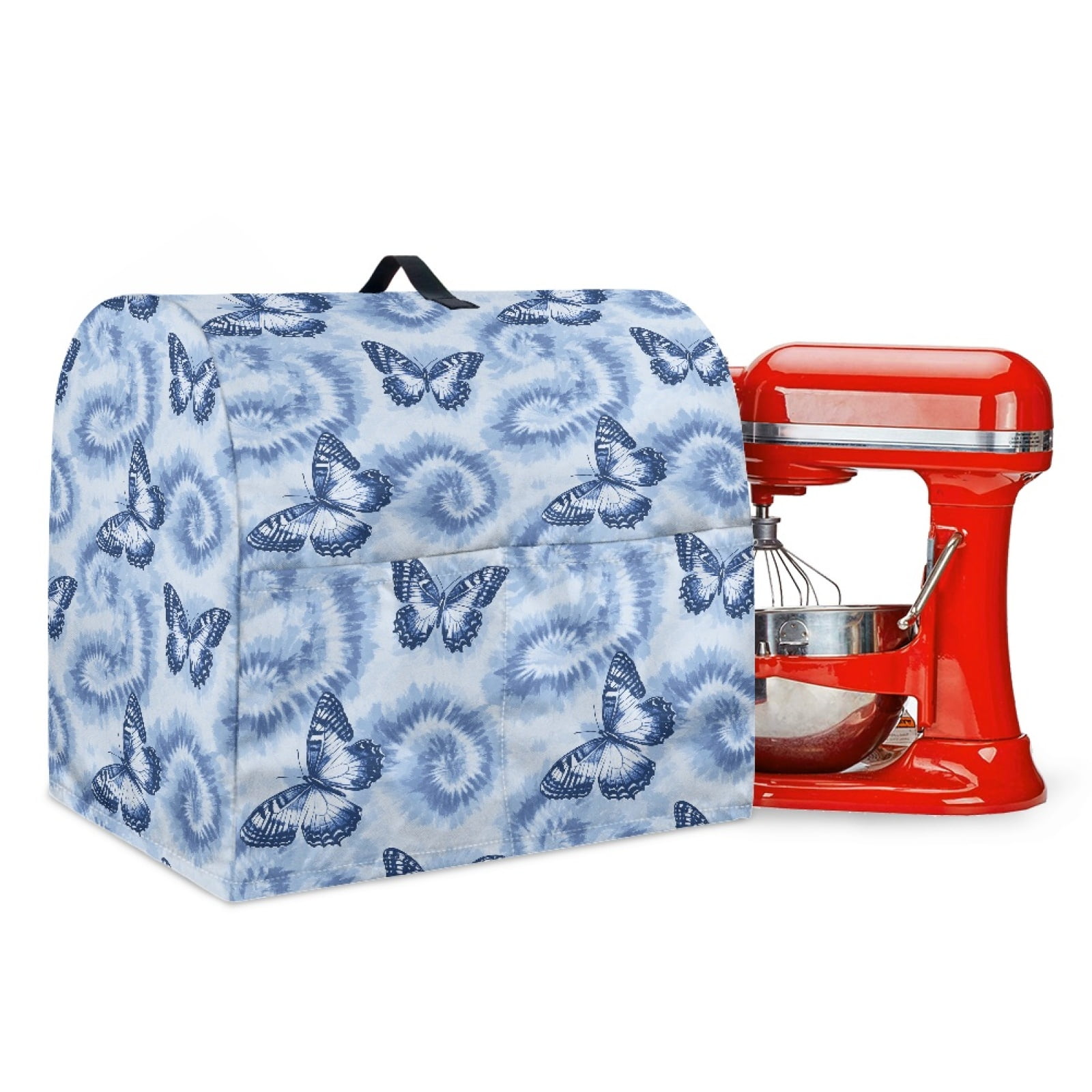 Xoenoiee Butterfly Tie Dye Print Stand Mixer Cover with Handle for ...