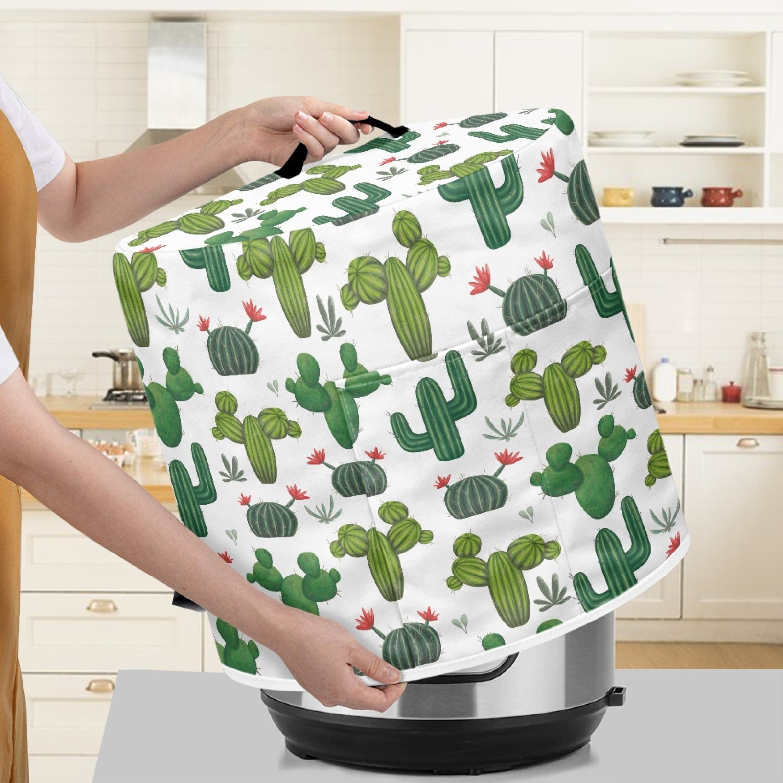Xoenoiee Cactus Pattern Pressure Cooker Cover for 6 qt Instant Pot ...