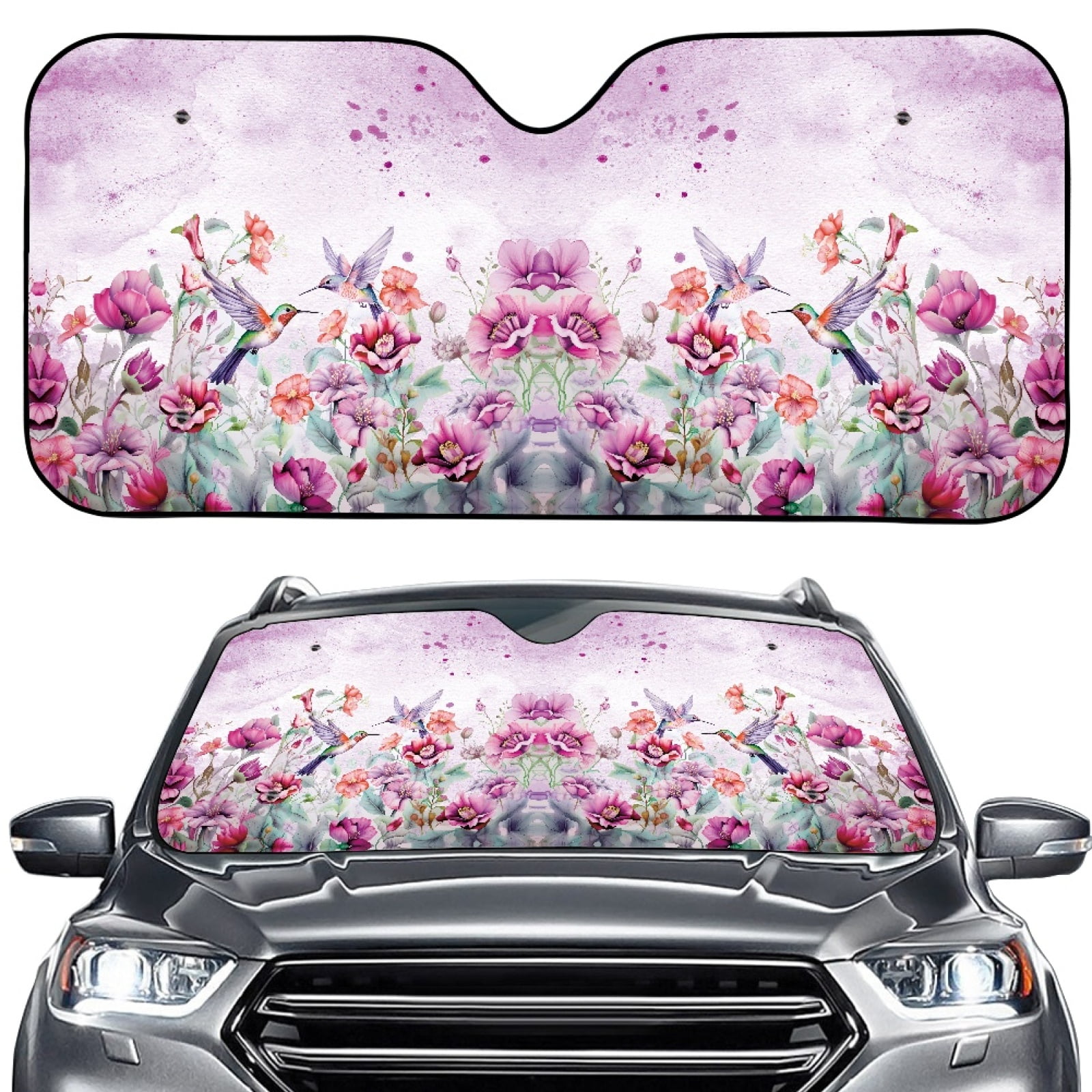 Xoenoiee Car Front Windshield Sunshade UV Ray Blocking Vehicle Interior ...