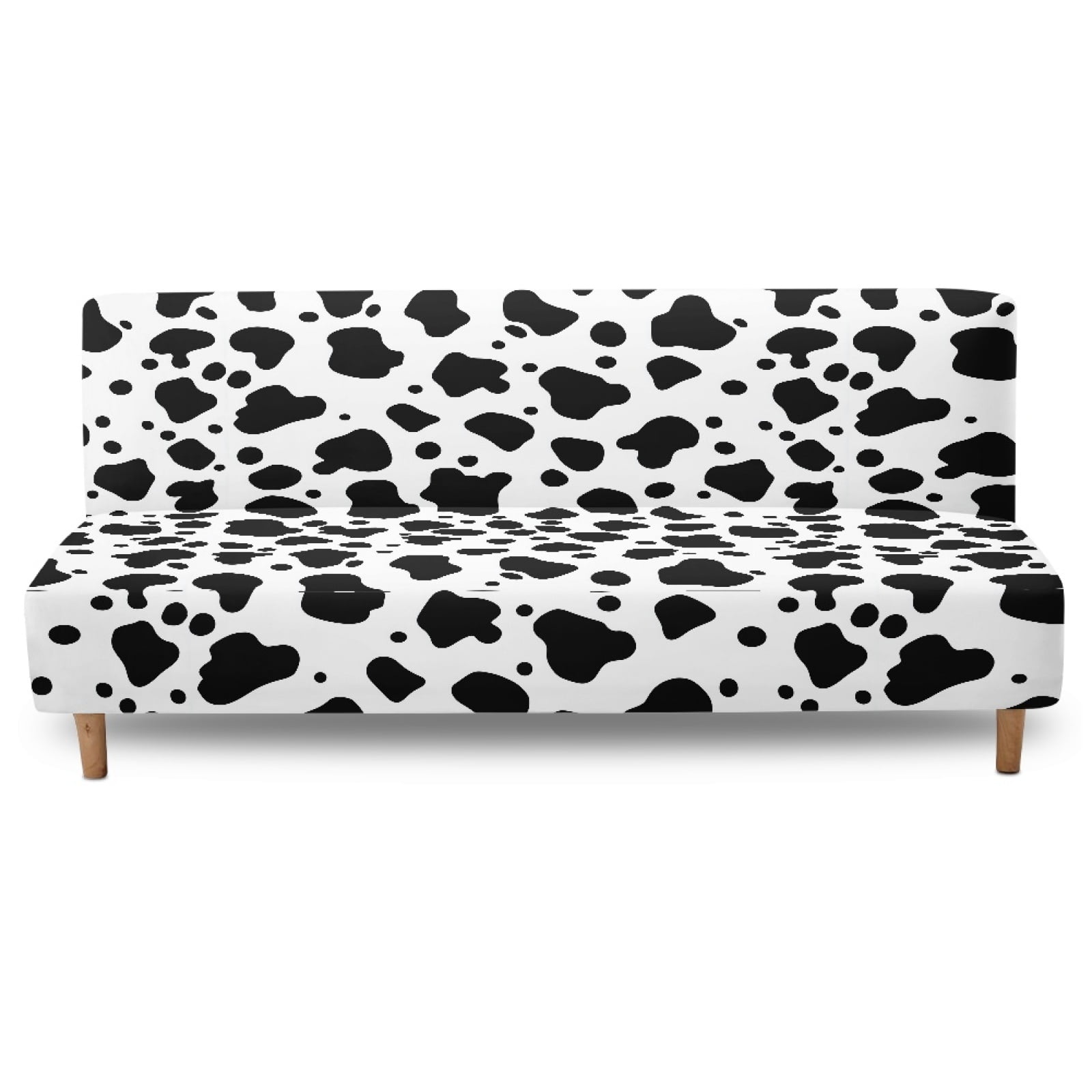Xoenoiee Cow Pattern Futon Cover Stretch Sofa Bed Slipcovers Full Twin ...
