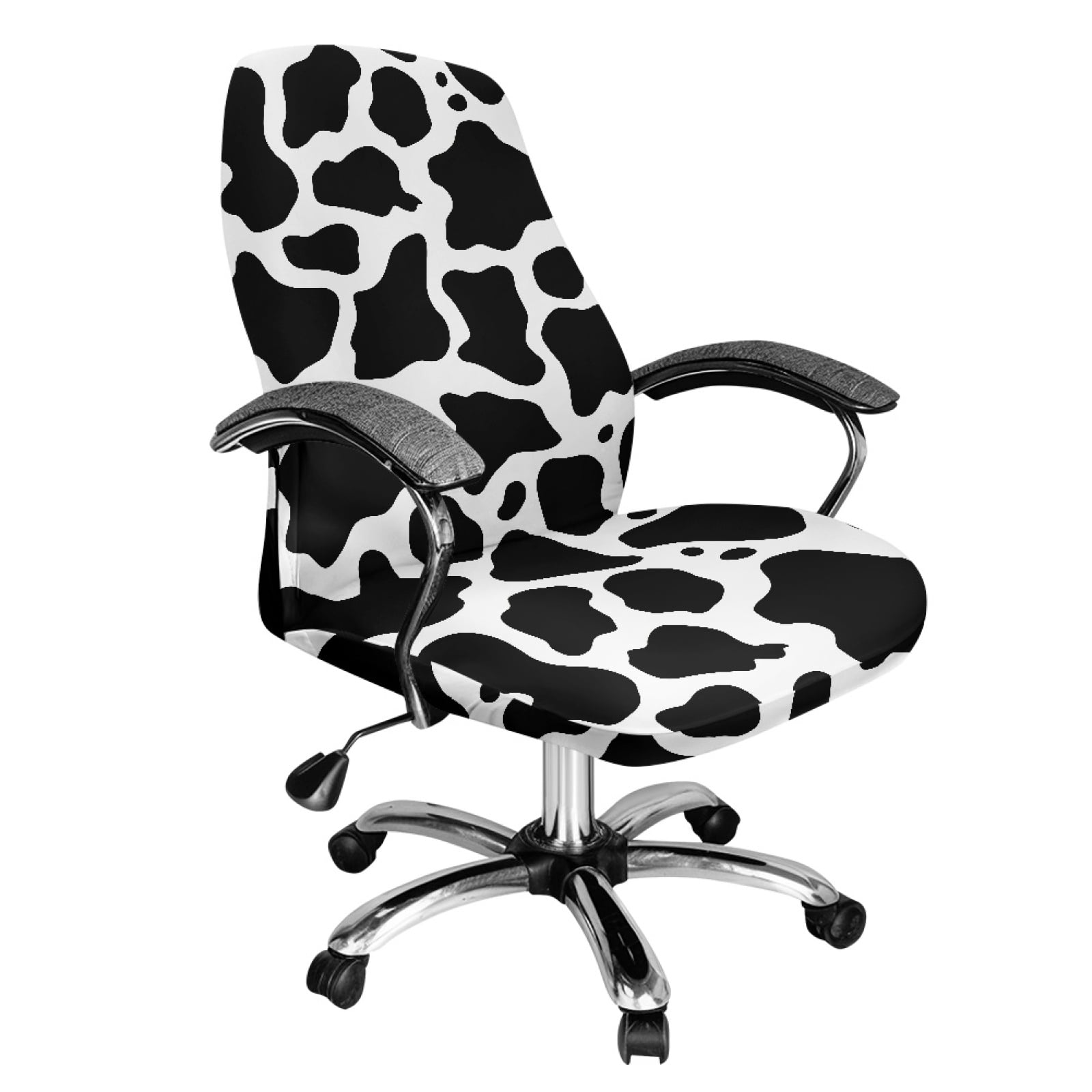 Xoenoiee Cow Print Computer Office Chair Covers Protective Stretchable ...