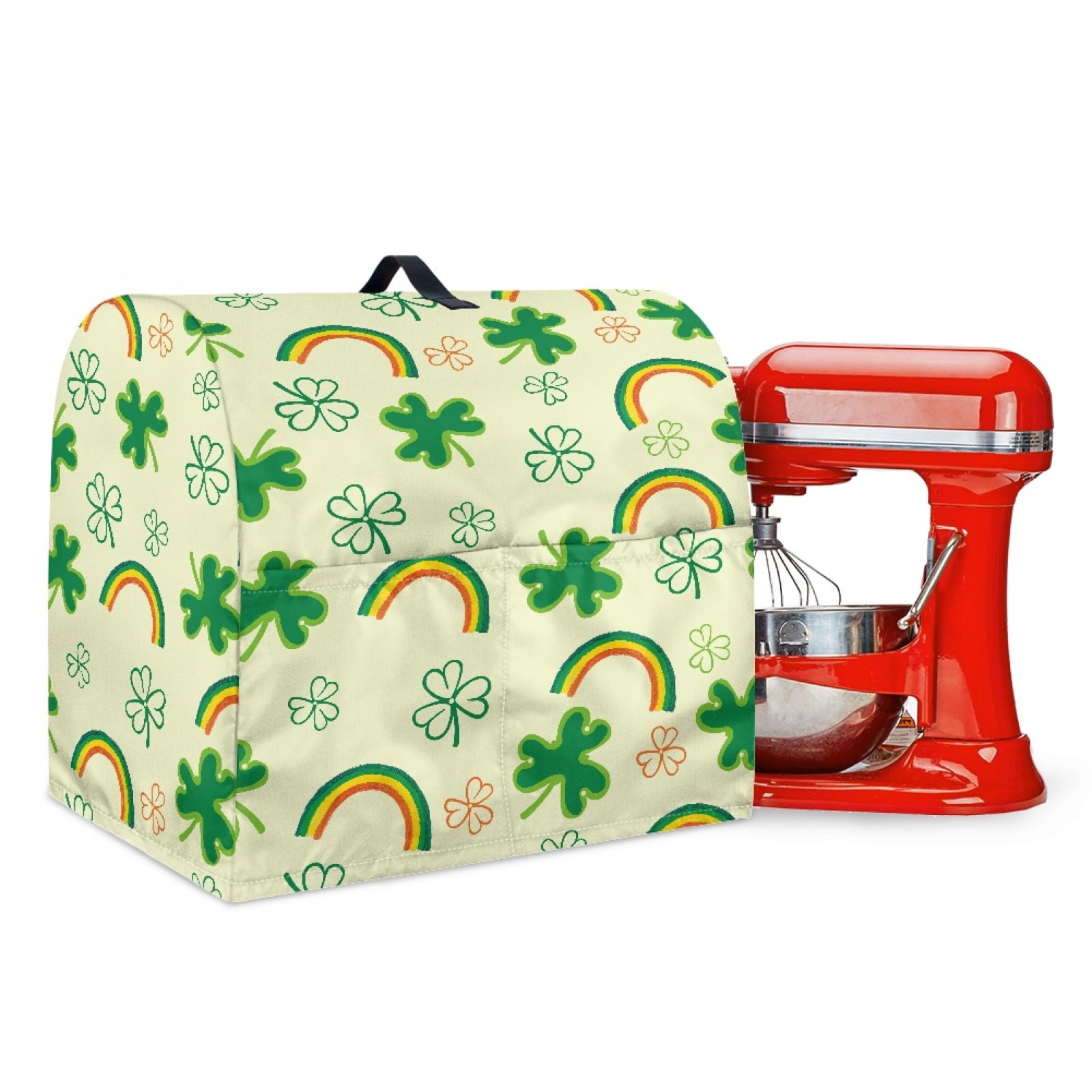 Xoenoiee Green Shamrock Rainbow Print Mixer Cover Protector Compatible ...