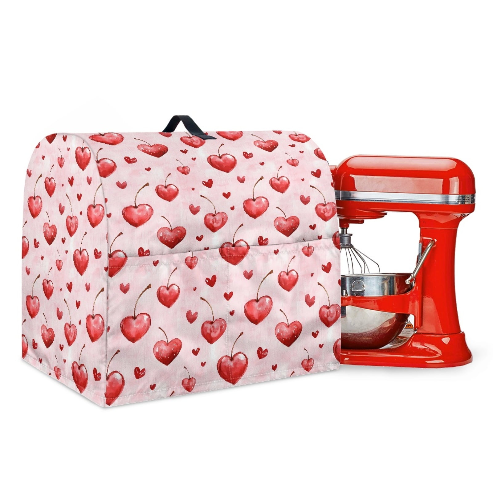 Xoenoiee Heart Cherry Print Mixer Cover for Kitchen Aid Tilt Head ...