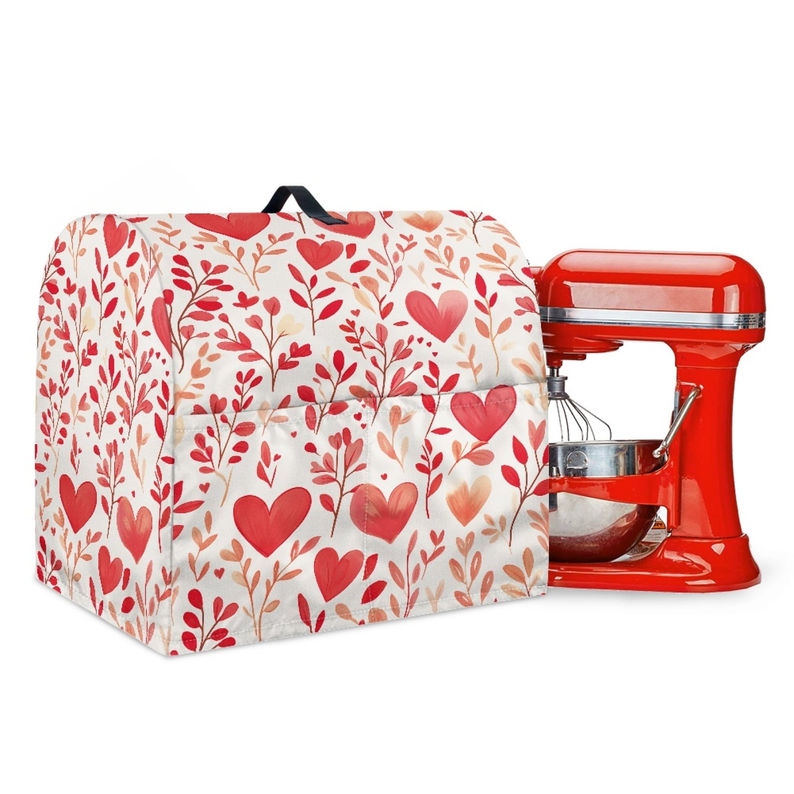Xoenoiee Heart Leaf Print Stand Mixer Cover for 6-8 Qt Electric Mixer ...