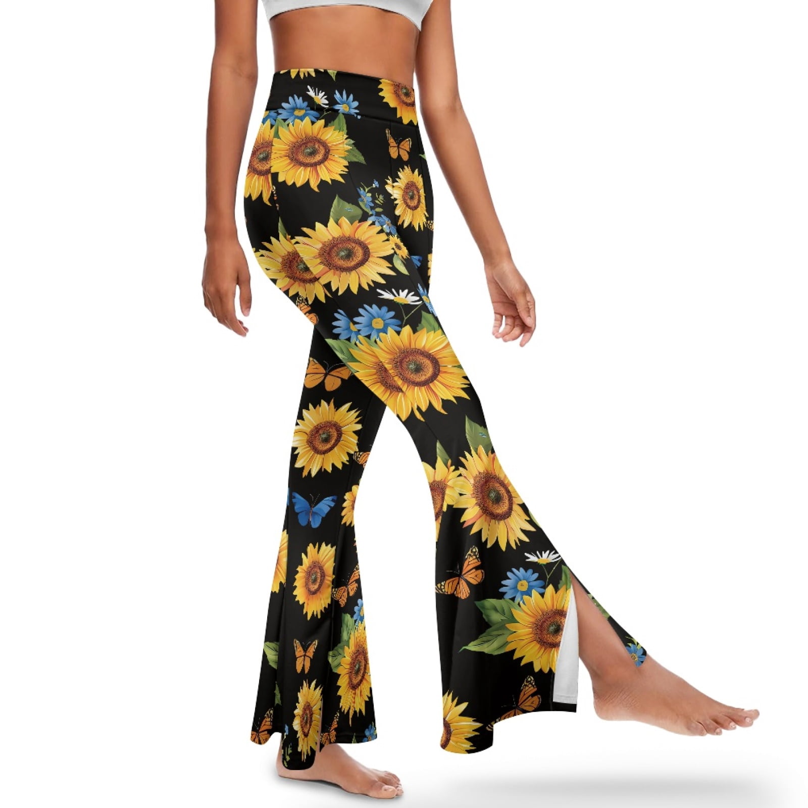 Xoenoiee High-Waisted Flare Yoga Pants for Women Butt Lift Flared ...
