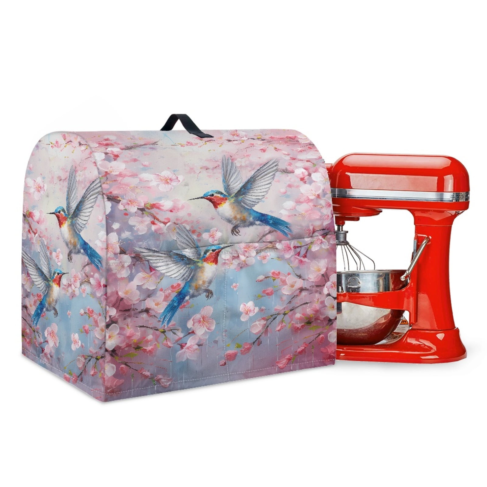 Xoenoiee Humminbird Cherry Blossom Print Aid Mixer Cover, Lightweight ...