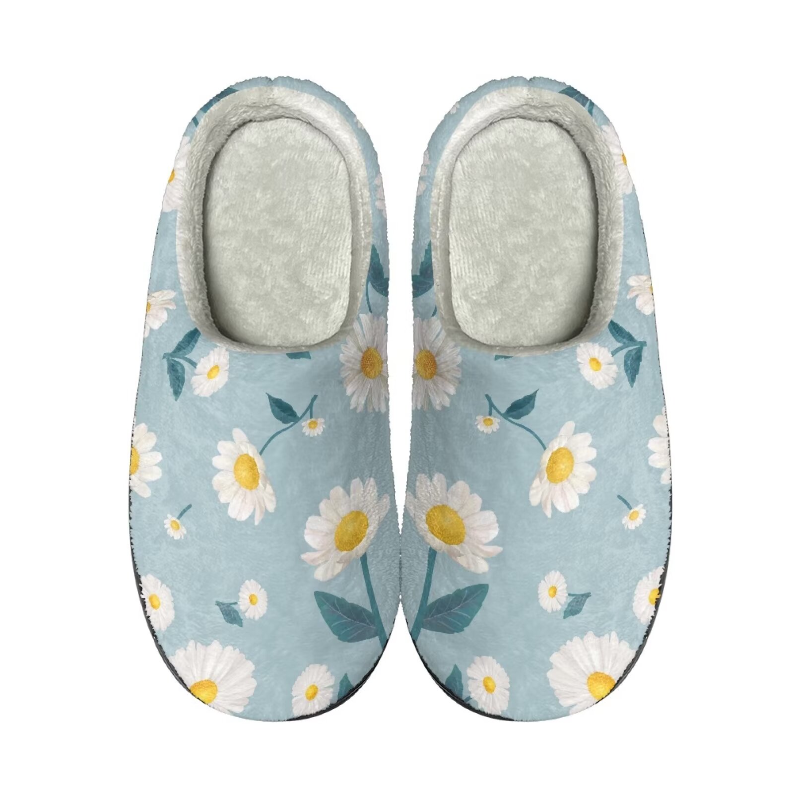 Xoenoiee Plush Cosy Slippers for Winter Warm Slippers Full Toe with Non ...