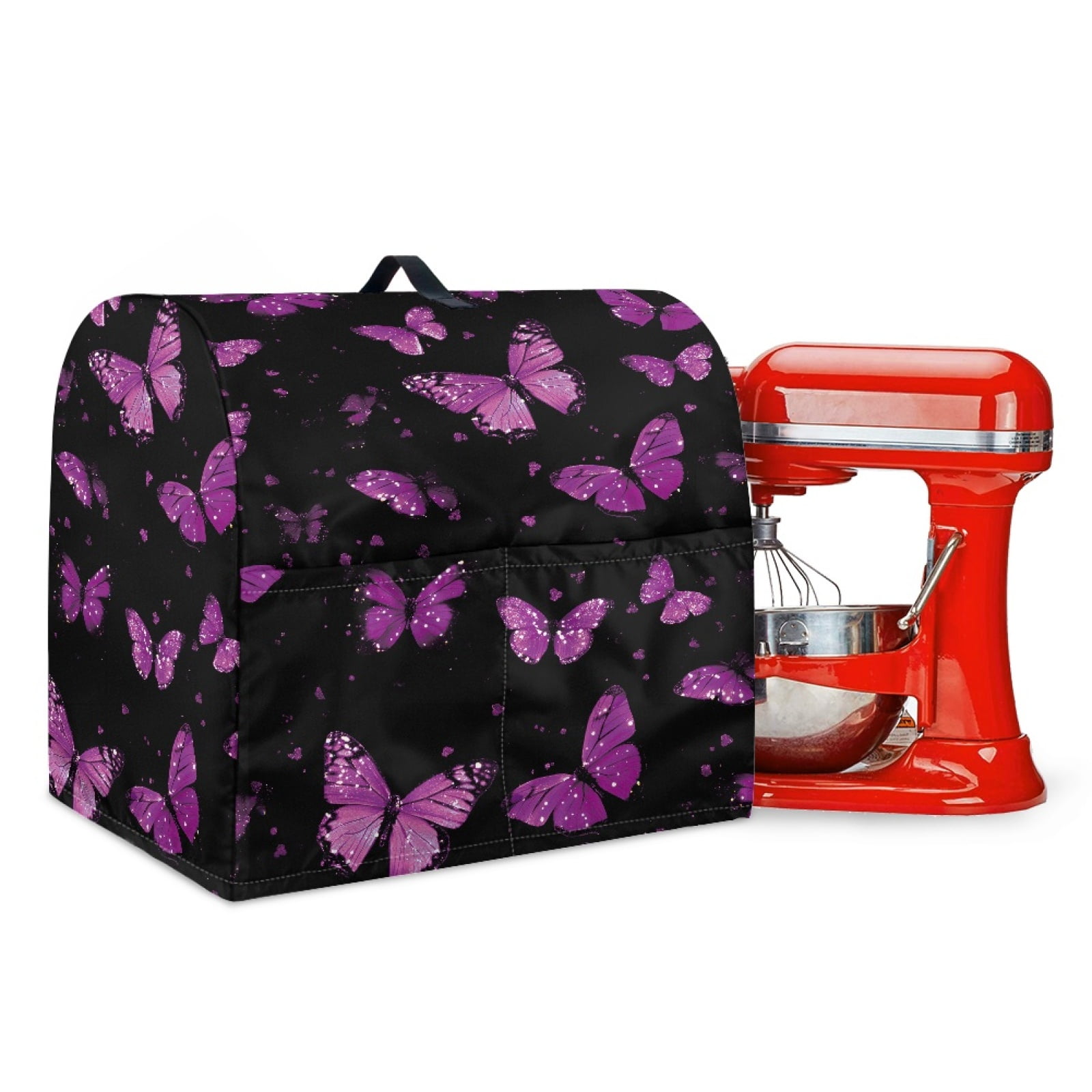 Xoenoiee Purple Butterfly Print Mixer Cover Protector Compatible with 6 ...