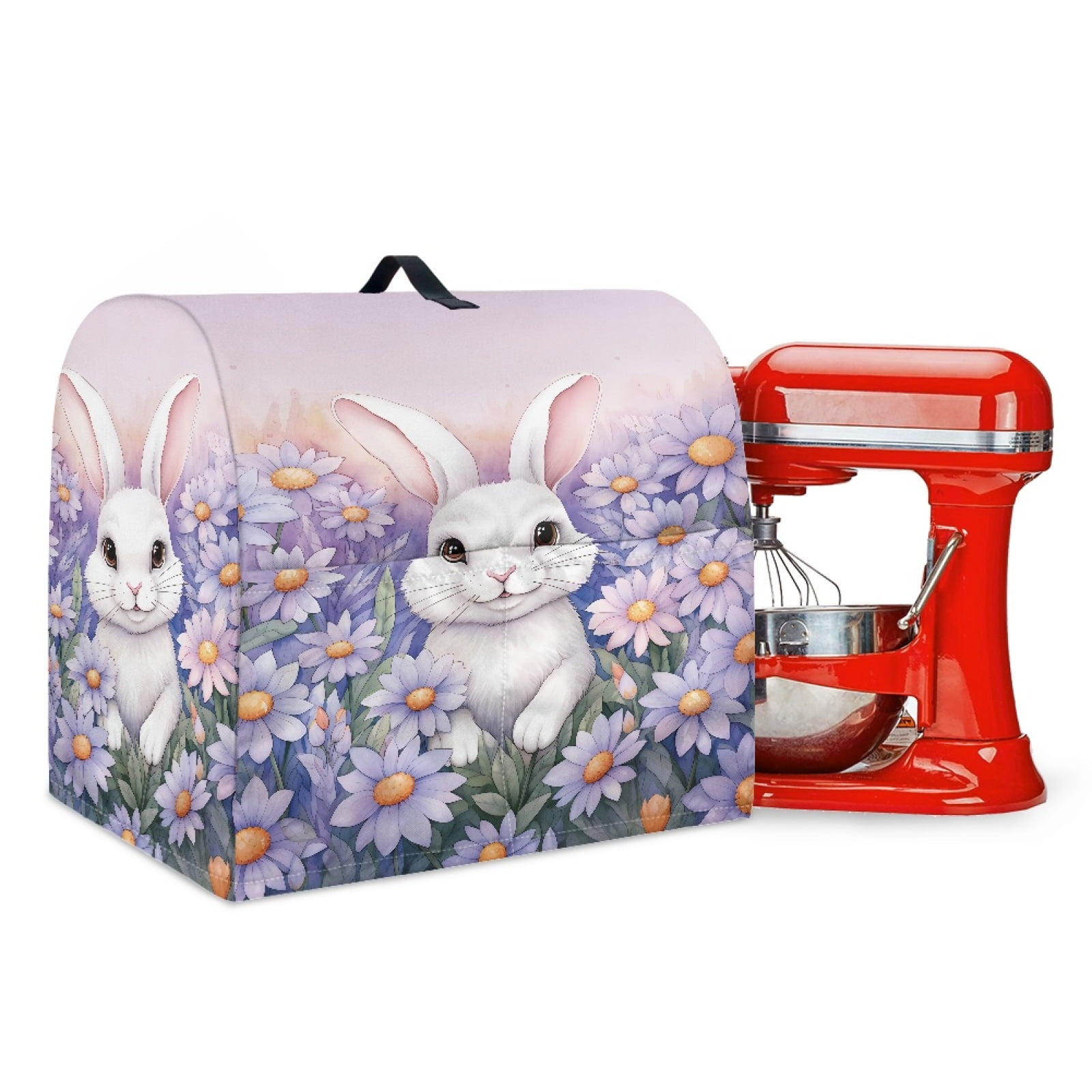 Xoenoiee Rabbit Daisy Print Stand Mixer Cover for Kitchen Aid Mixers ...