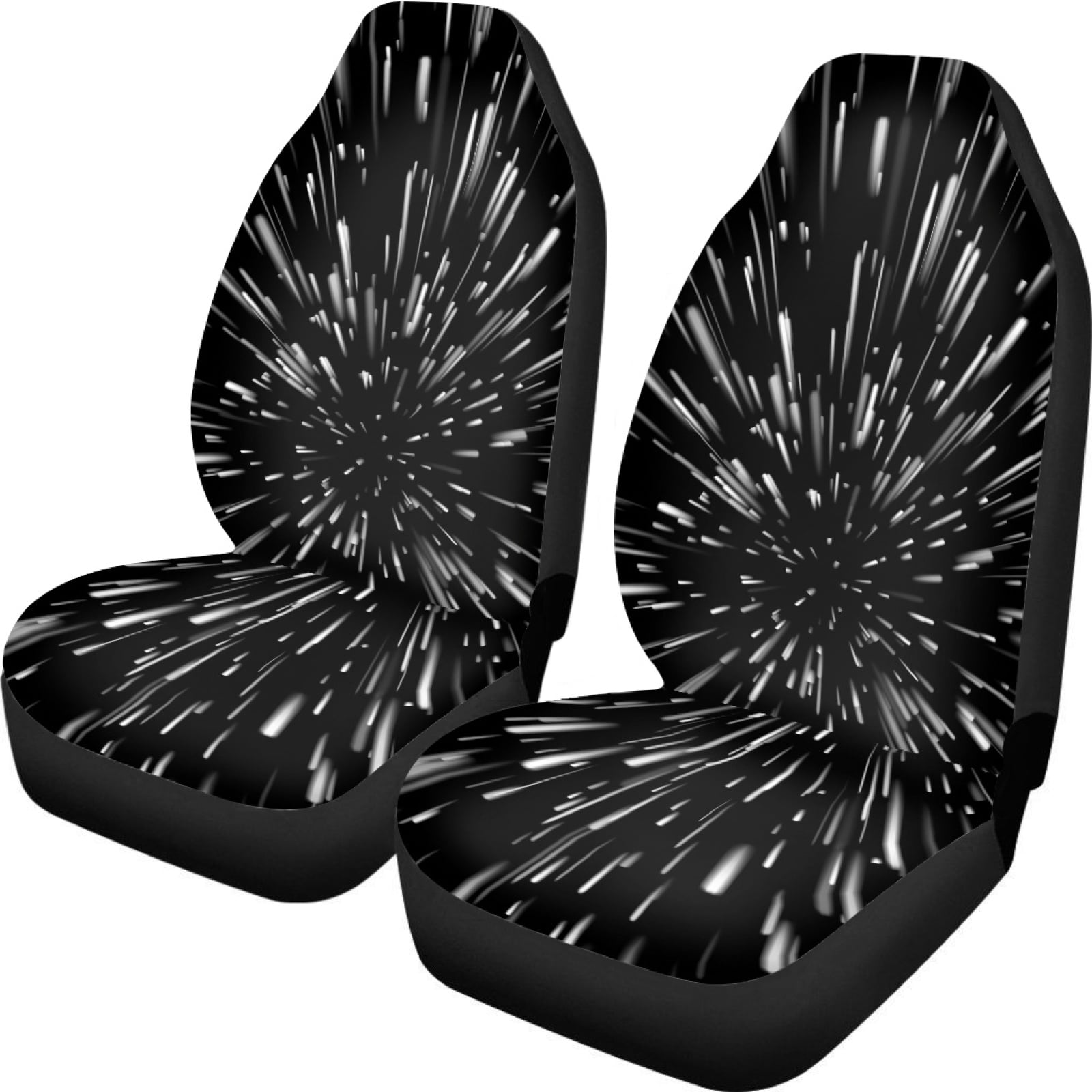 Xoenoiee Speed Abstract Dynamic Lines Pattern 2 Pack Auto Seat Cover ...