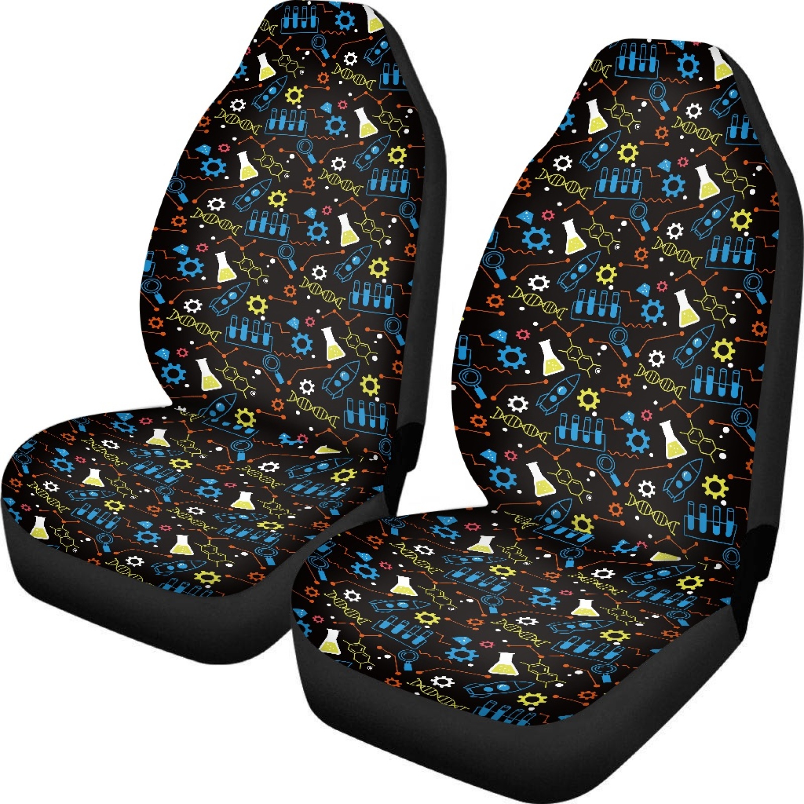 Xoenoiee Teacher Car Seat Covers Front Seat Only, Science Biology Print ...