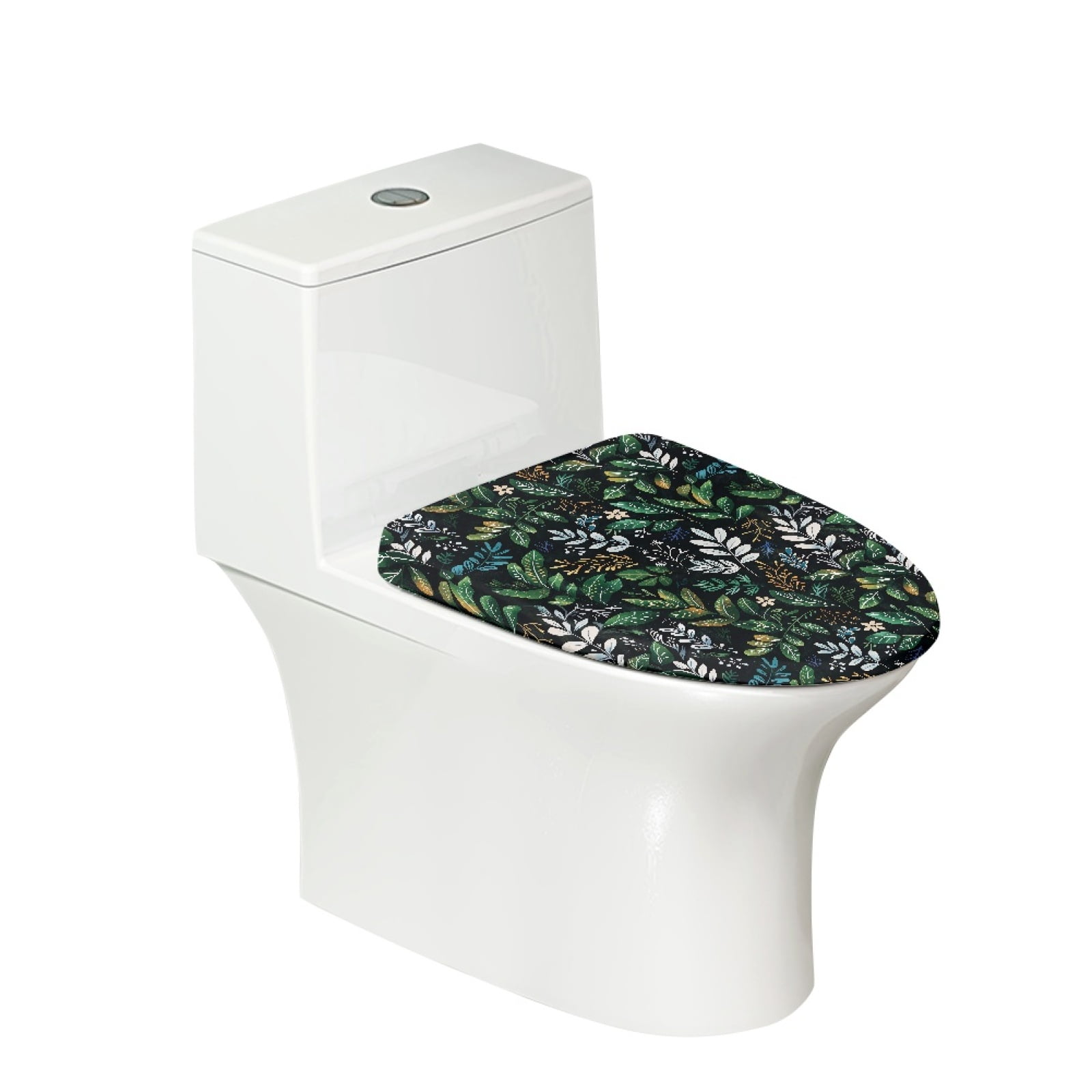 Xoenoiee Toilet Lid Cover Decorative Toilet Lid Dust Cover Elastic ...