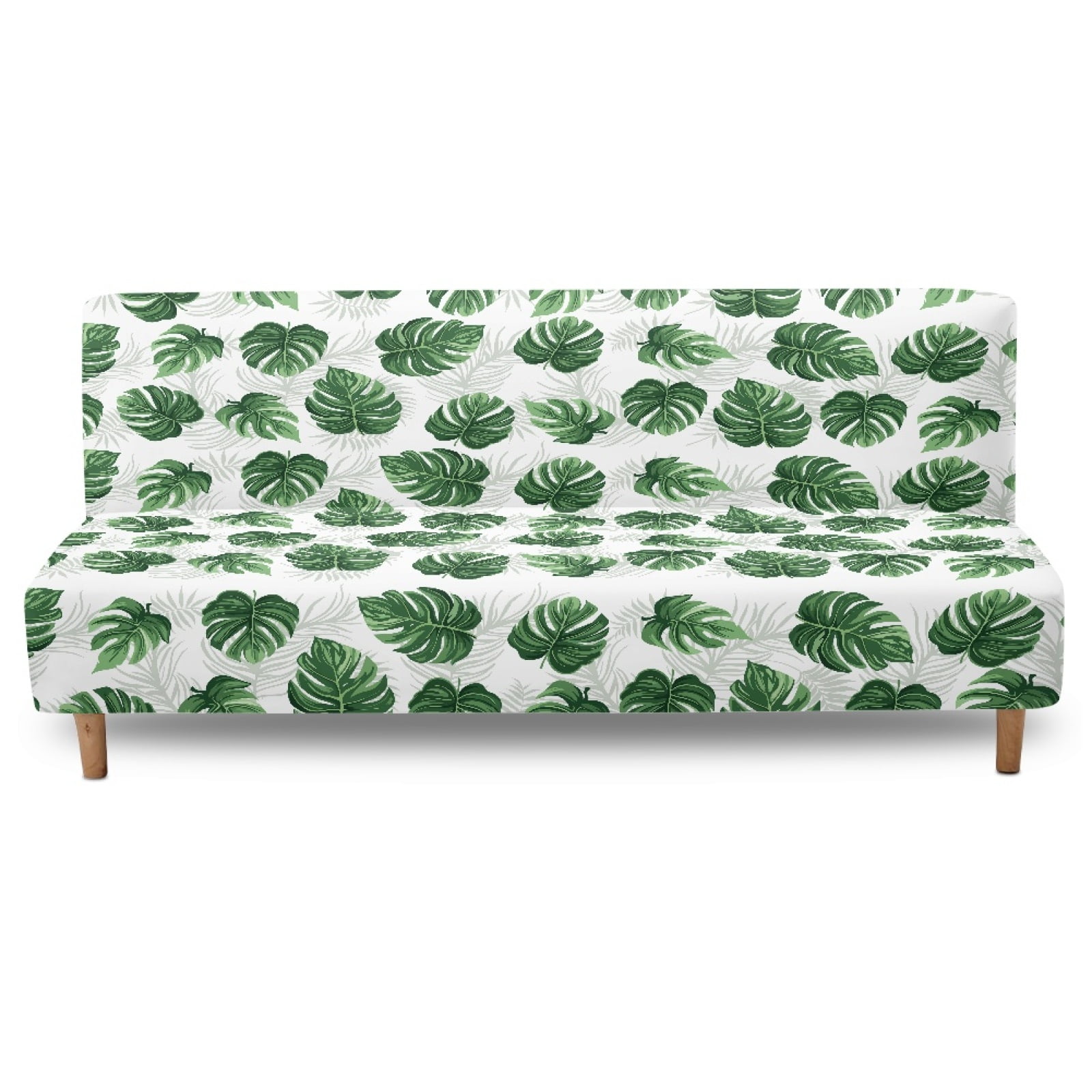 Xoenoiee Tropical Palm Leaves Pattern Sofa Cover Stretchable Fabric ...