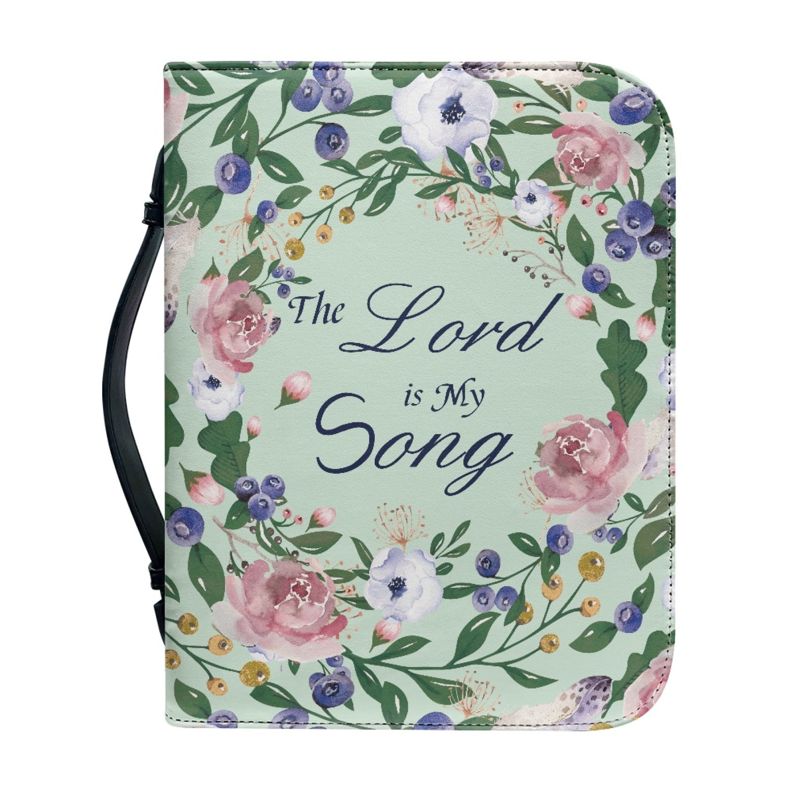 Xoenoiee Watercolor Floral the Lord is My Song Print Bible Case Bible ...