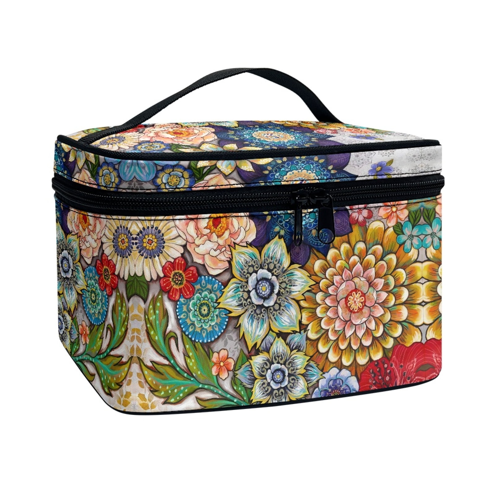 Xoenoiee Womens Makeup Bags With Vertical Storage Large Capacity