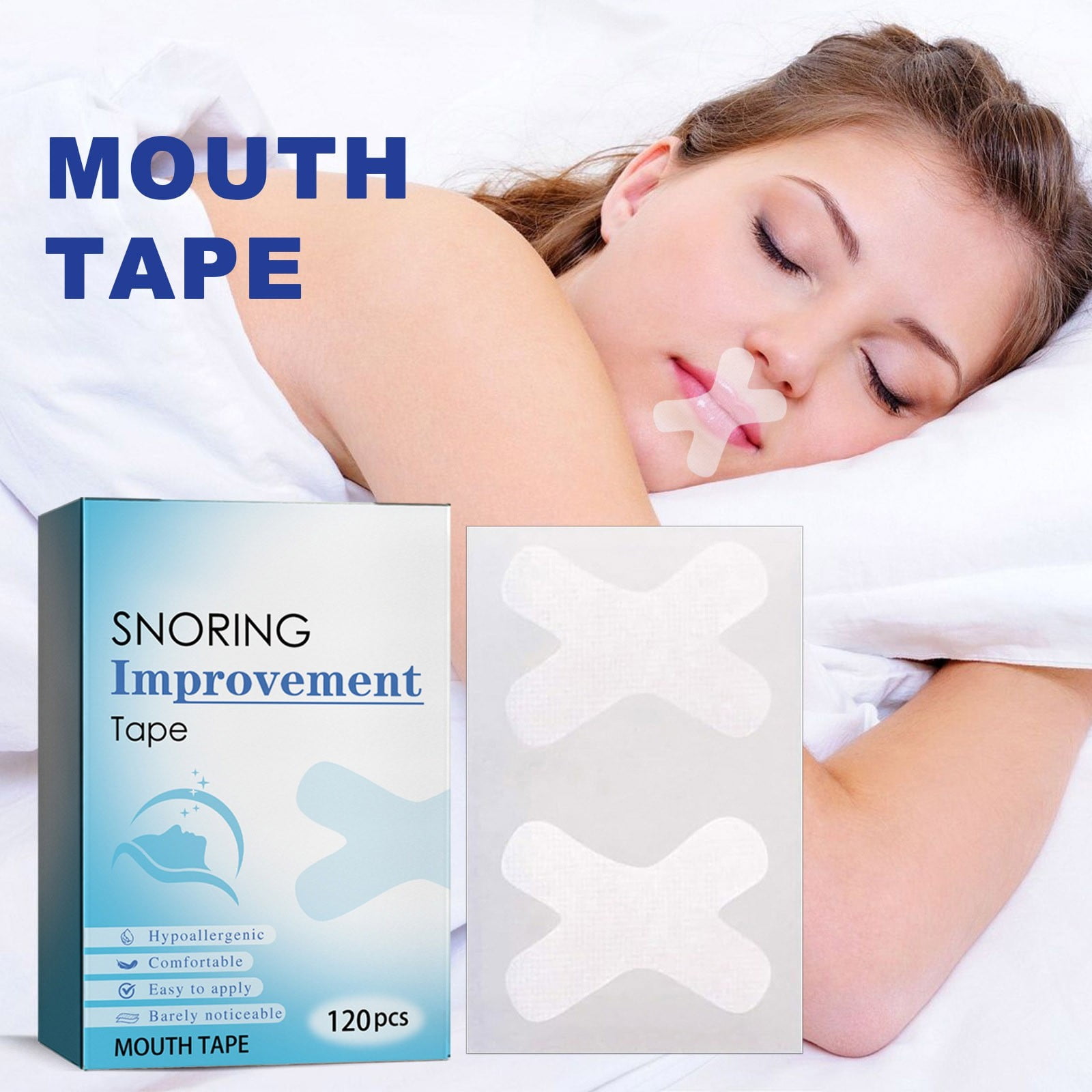 Xoeog Snoring Tape Sleep Seal Snoring Mouth Breathing Sleep Closed ...