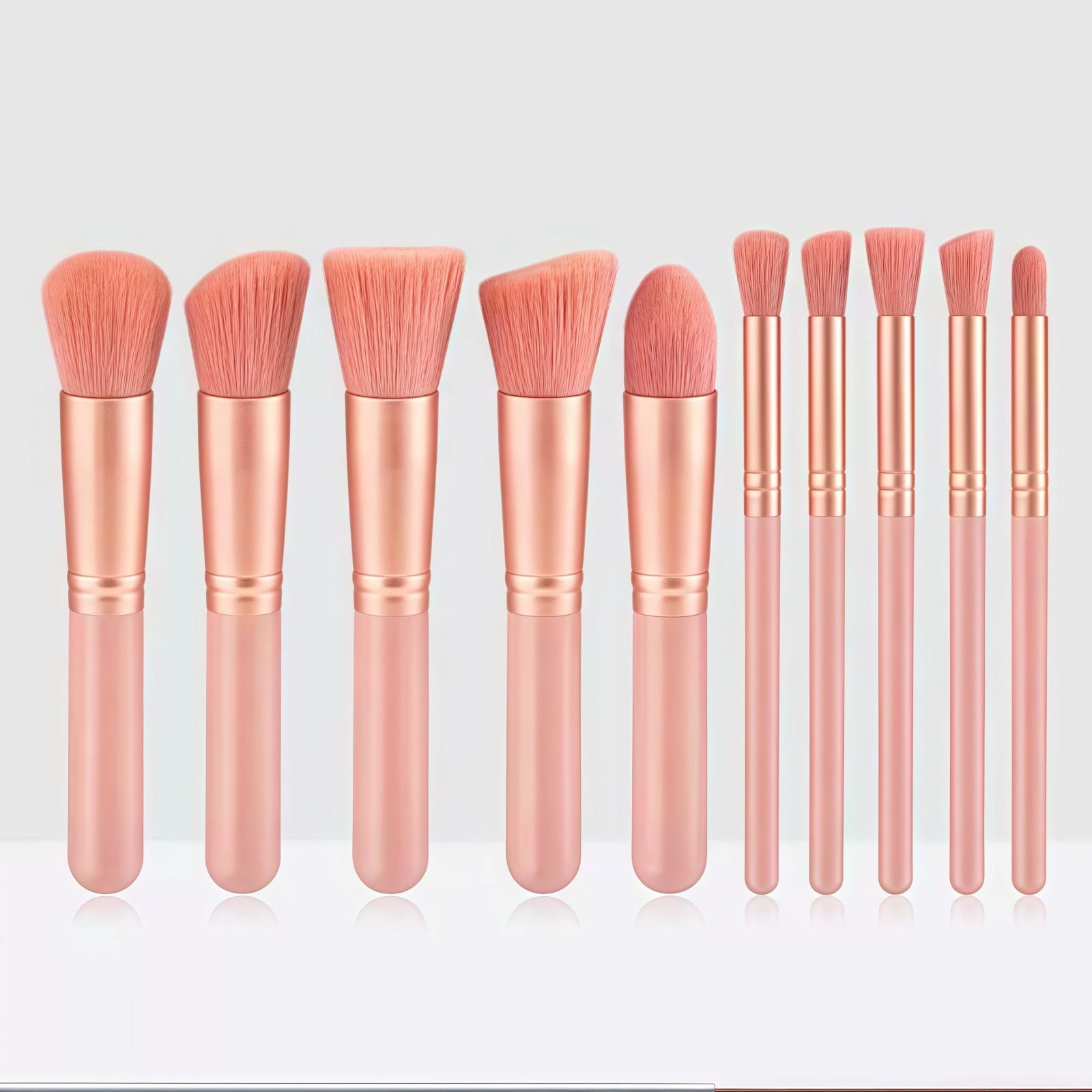 Xoeog Ten Piece Professional Makeup Foundation Brush Set High Quality ...