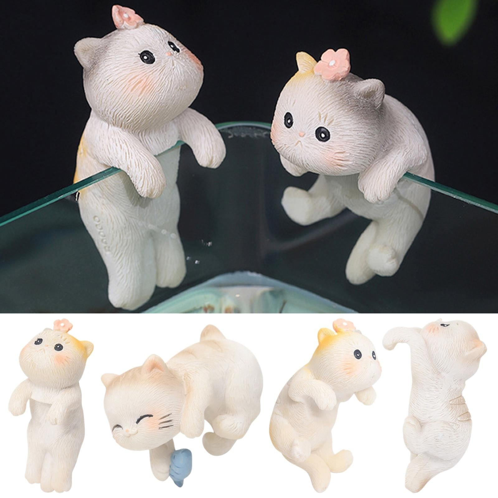 Xoiie Home Decor Room Decor Creative Cartoon Small Animal Cat Fish Tank ...