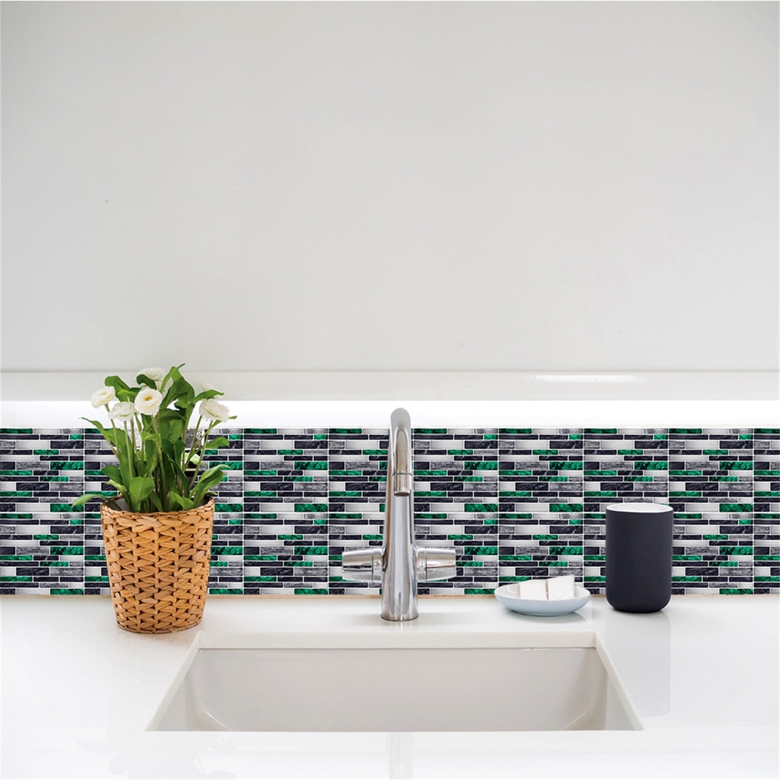 Xoiie Peel and Stick Backsplash 3D Self Adhesive Wall Tiles, Tile ...