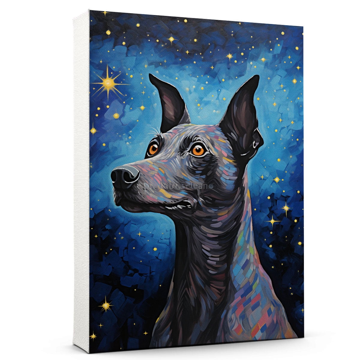Xoloitzcuintli Canvas Wall Art Print, Dog Artwork Poster for Bedroom ...