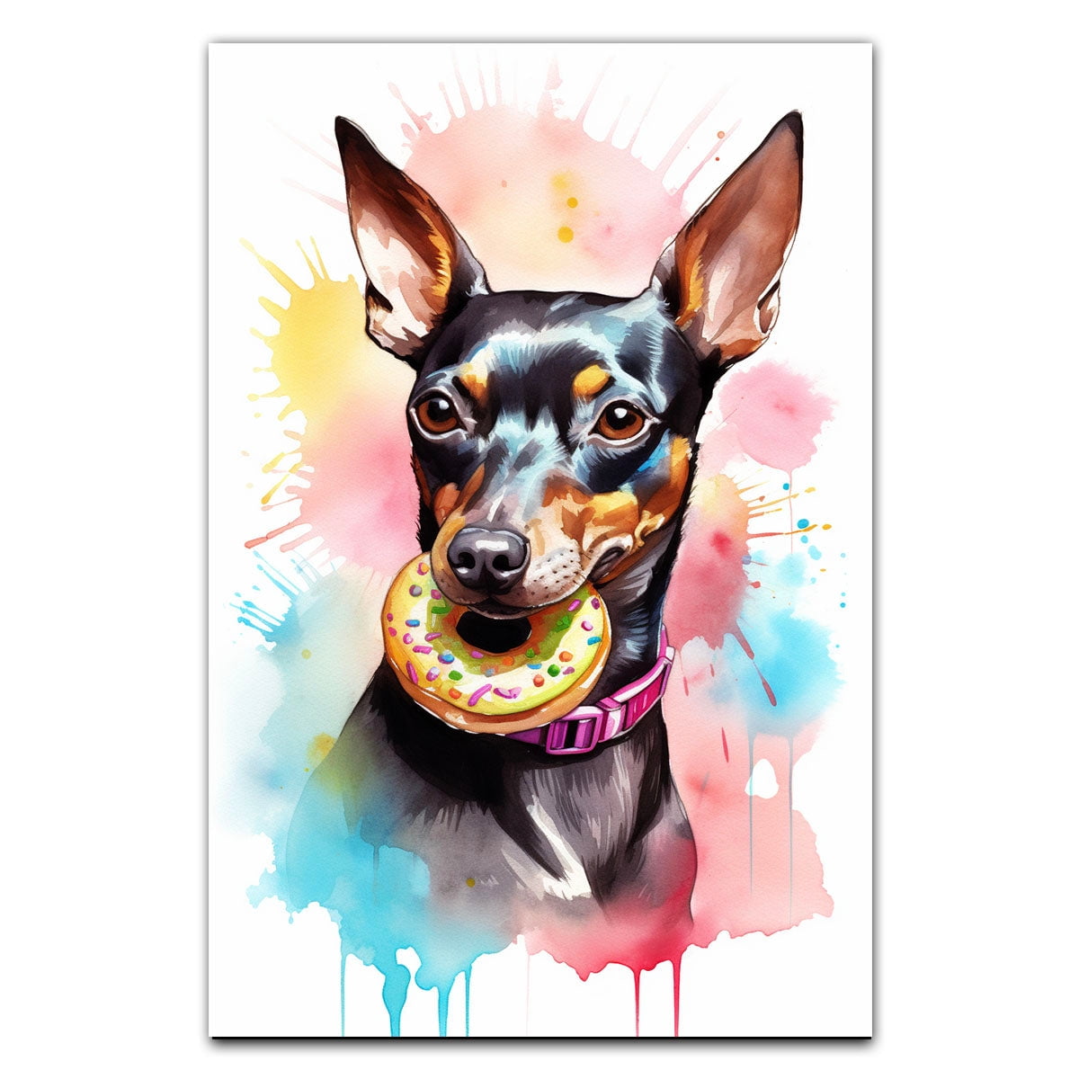 Xoloitzcuintli Dog Canvas Wall Art for Living Room, Funny Dog Bathroom ...