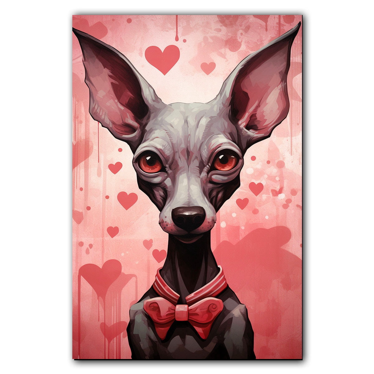 Xoloitzcuintli Dogs Wall Art, Lovely Dog Canvas Art, Home living room ...