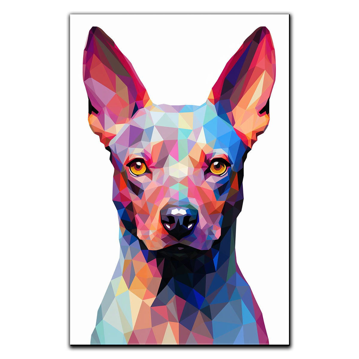 Xoloitzcuintli Large Canvas Wall Art for Living Room Bedroom Dog ...
