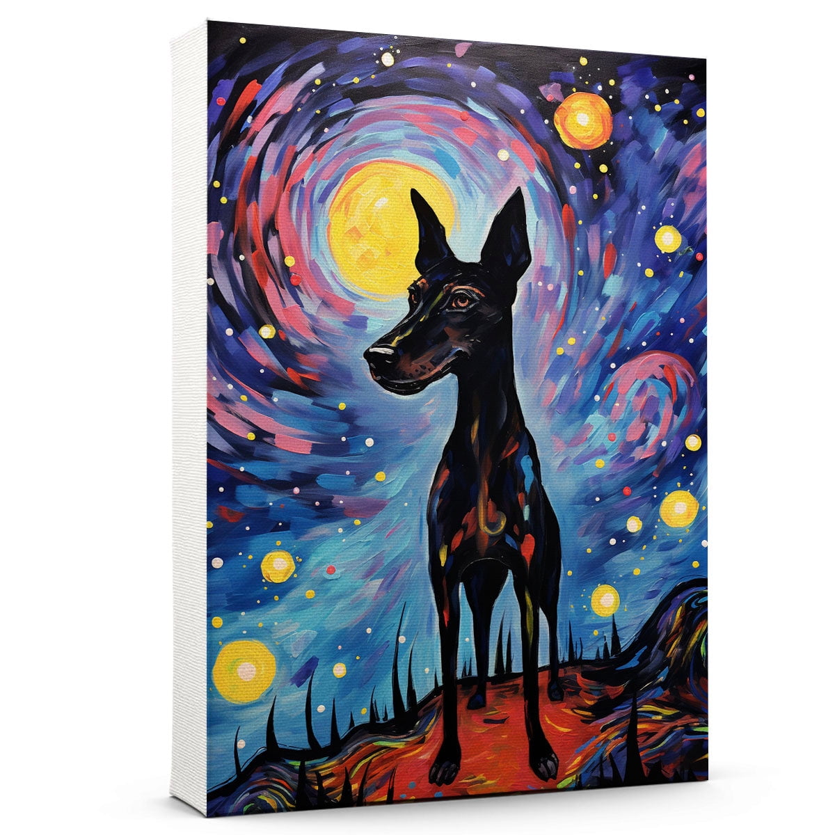 Xoloitzcuintli Paintings Canvas for Wall Decorations - Paintings Starry ...