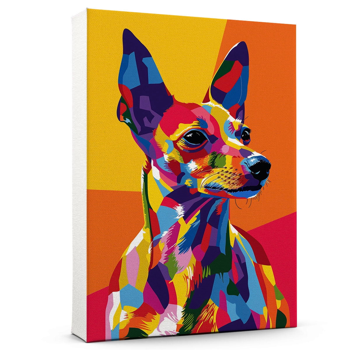 Xoloitzcuintli Poster Wall Art - Colorful Dog Canvas Wall Art For ...