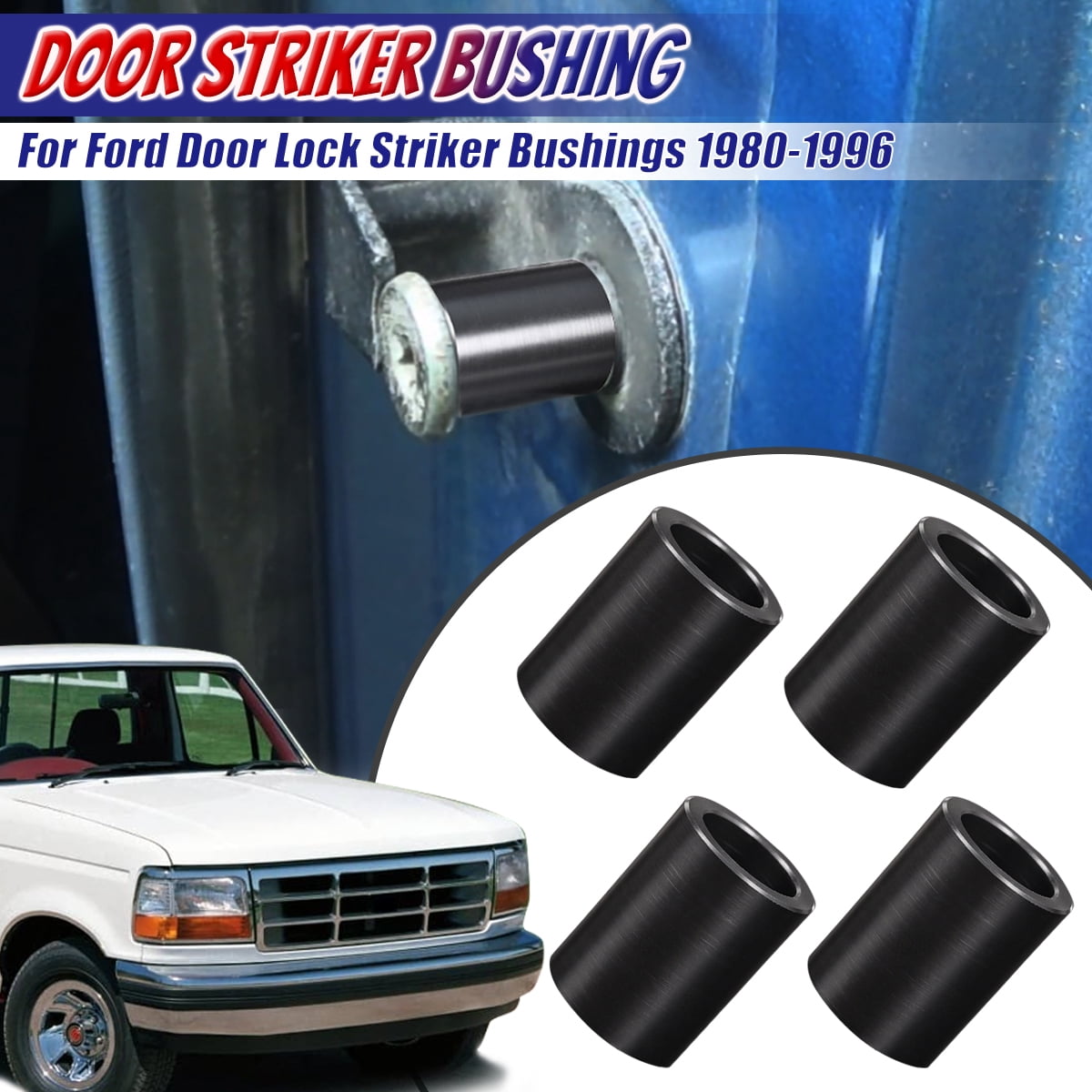 Xomzema For Ford F150 F250 F350 1980-1996 Door Lock Striker Bushings ...