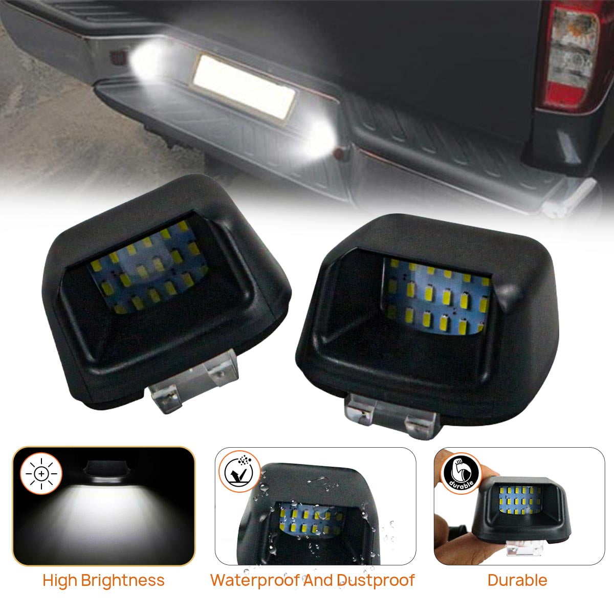 Xomzema For Nissan Navara D40 Frontier 2004-2018 LED License Plate ...