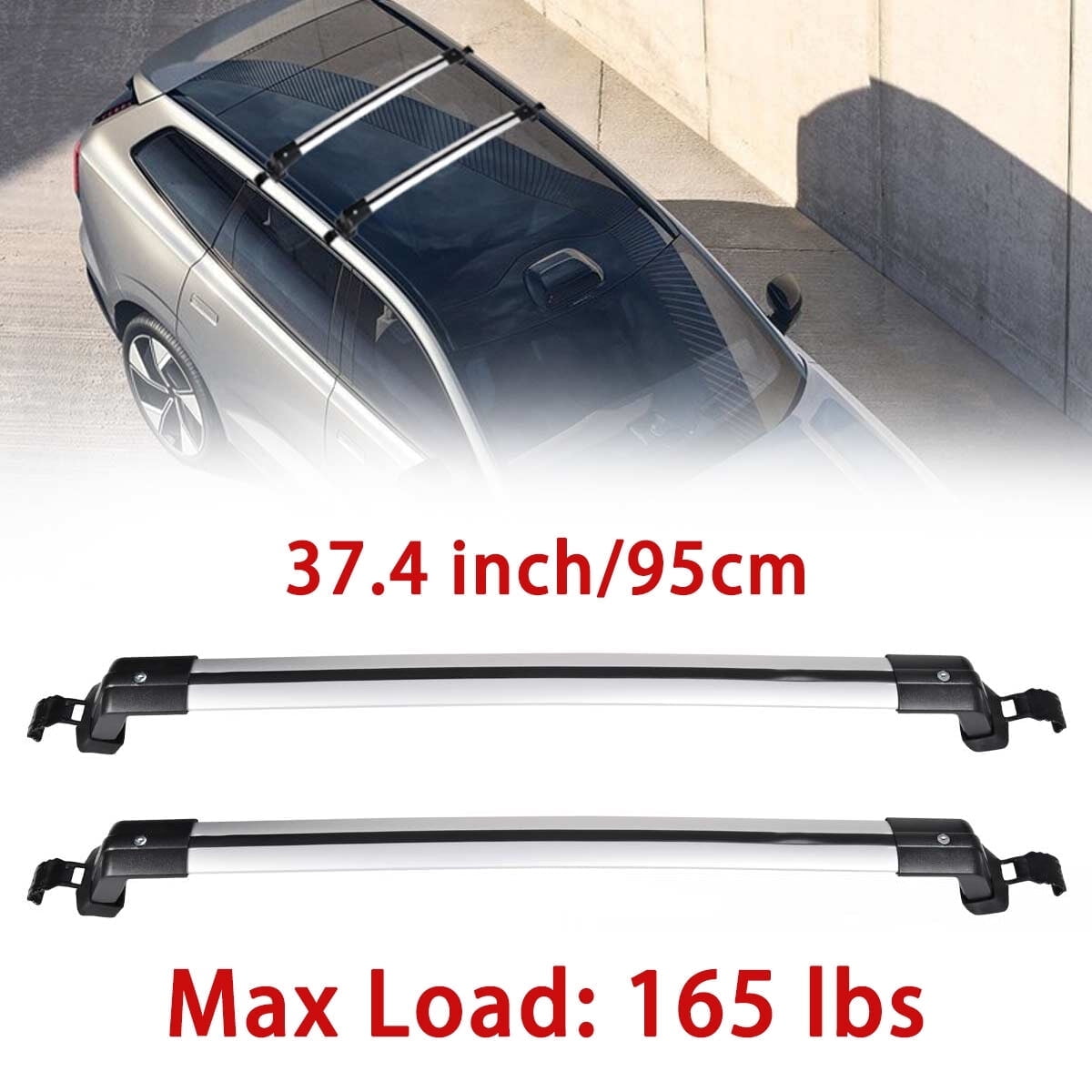 Xomzema Universal 37.4" Car Roof Rack Cross Bar for Toyota Camry Silver ...
