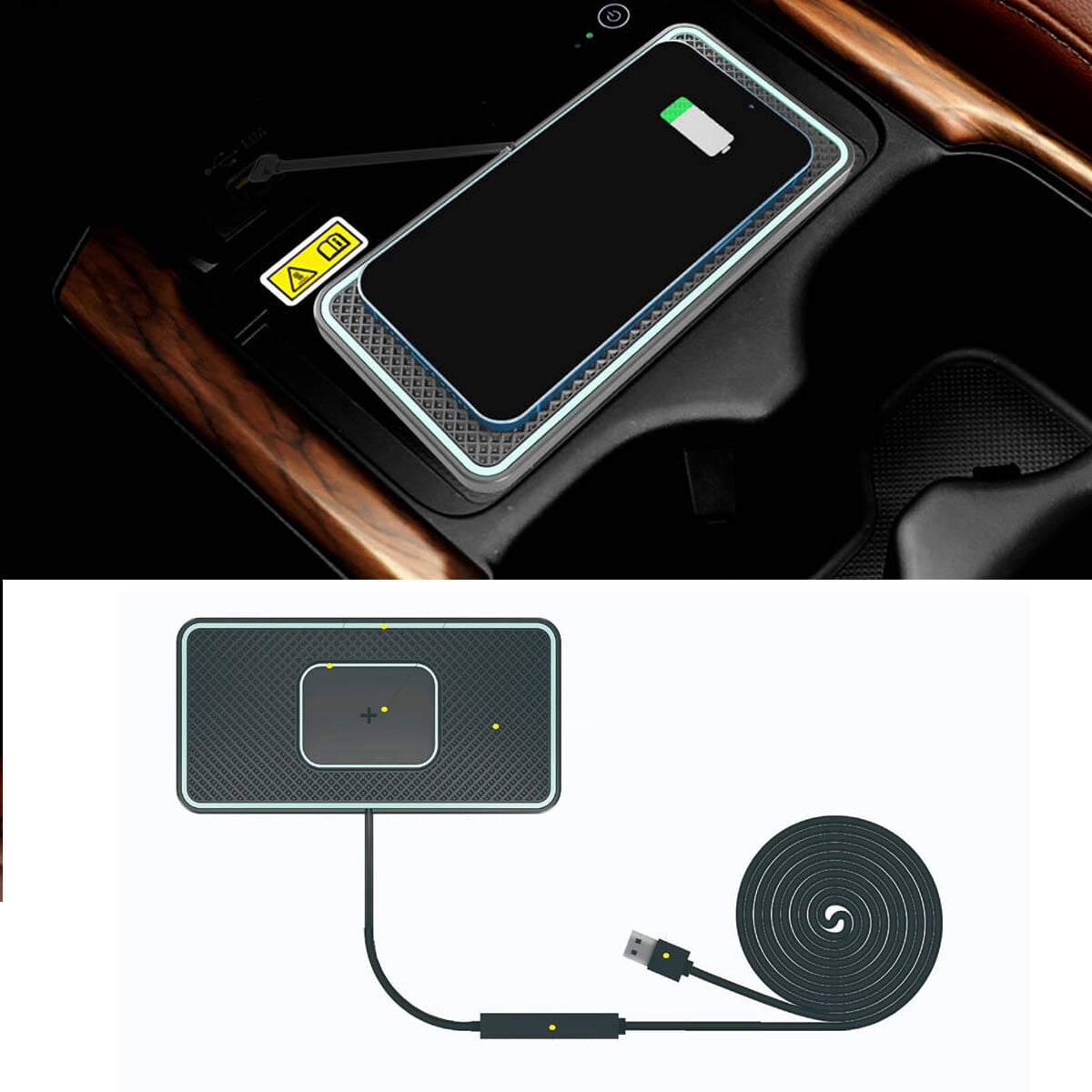 Xomzema Upgraded Car Wireless Charger 15W USB Port Fast Charging Launch ...
