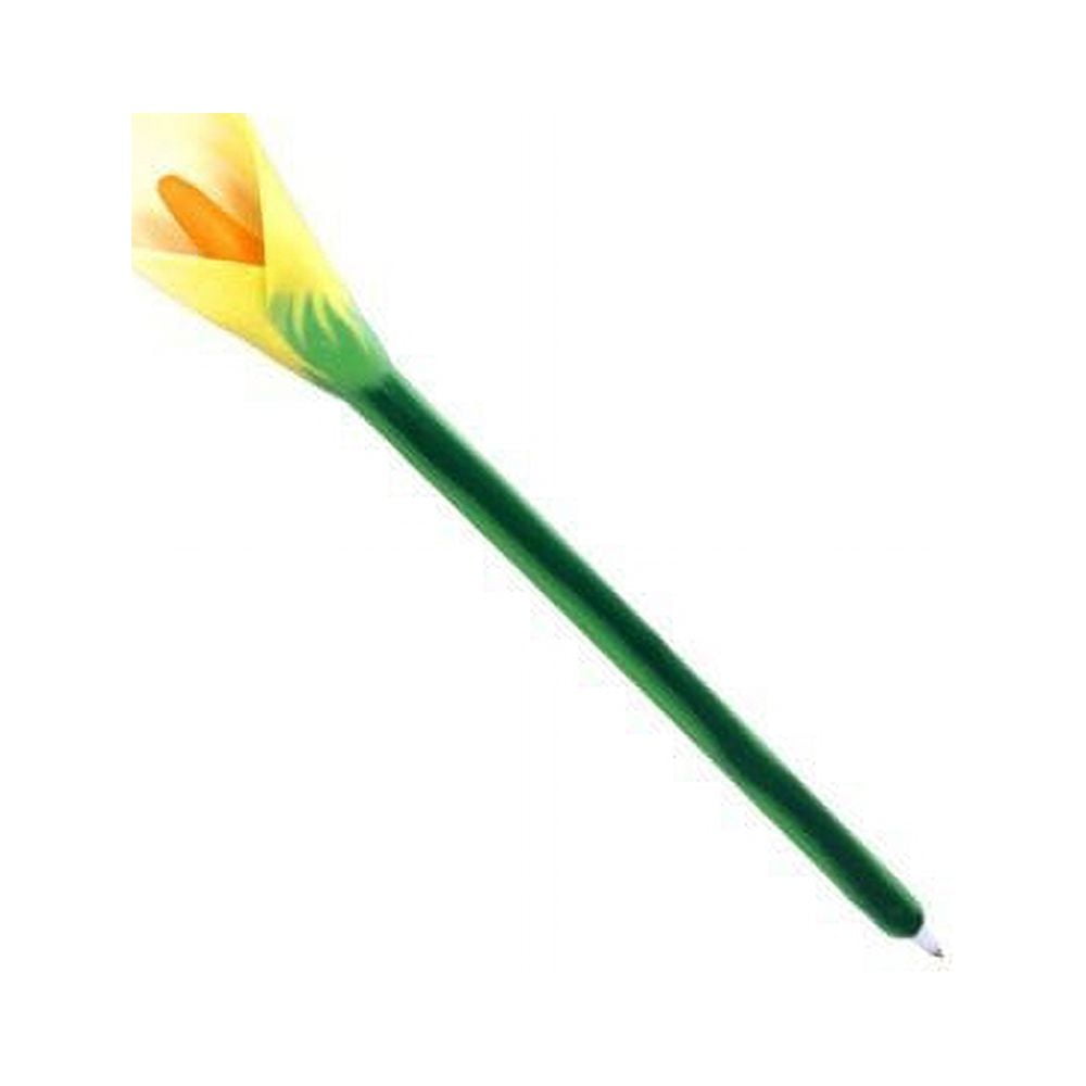 Xonex Calla Lily Flower Single Ballpoint Pen (10737) in Our Choice of Purple, White or Yellow ...