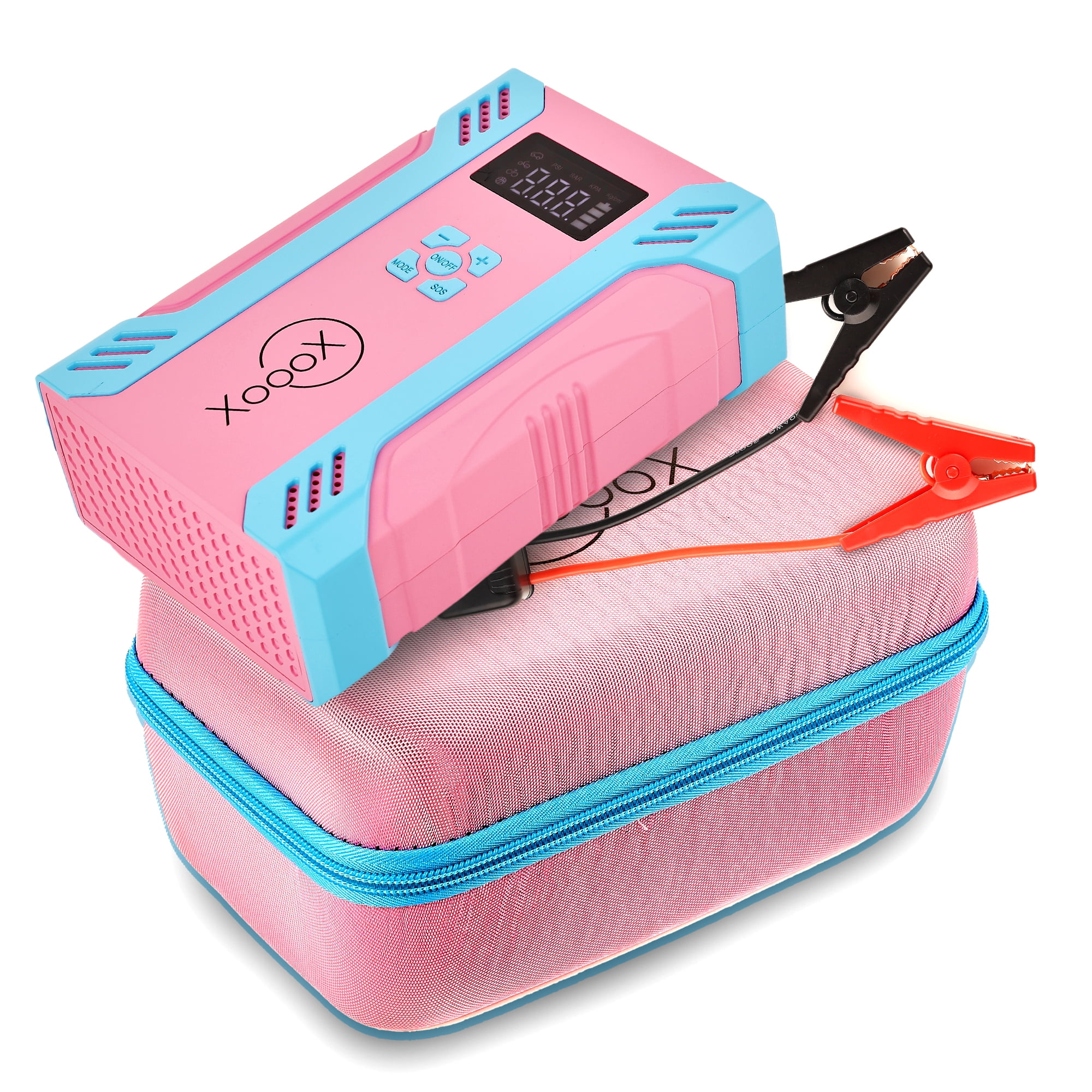 XoooX A17 Portable Car Battery Jump Starter Kit with Built-in Air ...