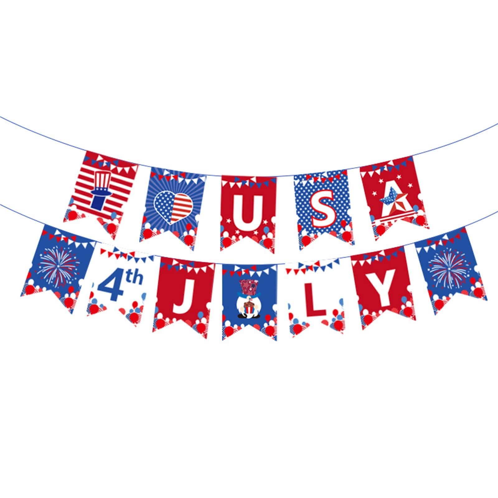 Xooz 4th of July Banner, Party In The USA Fourth of July Decorations ...