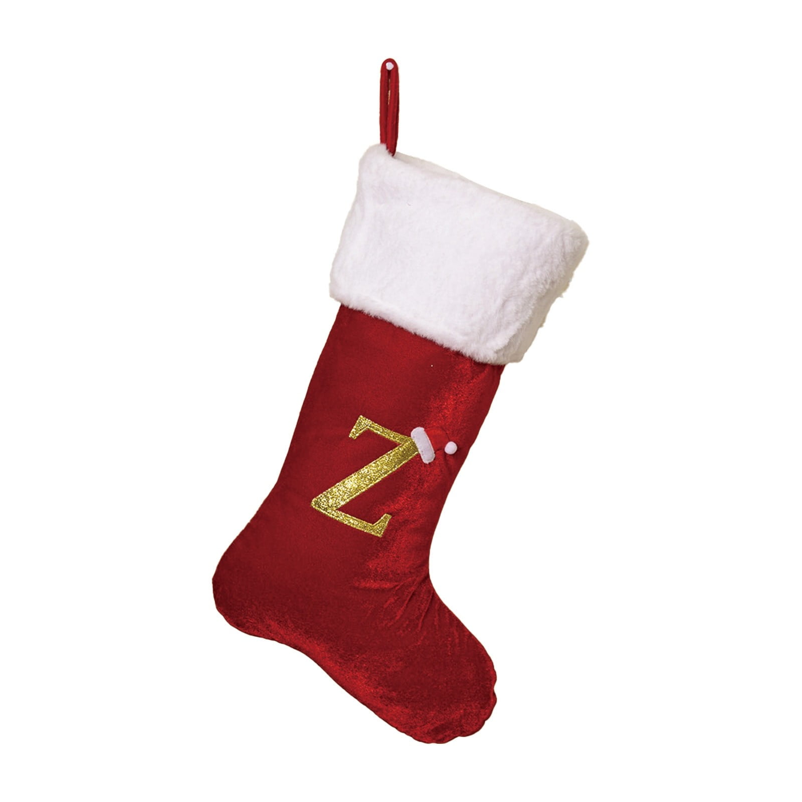 Xooz Christmas Decorations Red High End Gold Velvet Letter Socks DIY ...