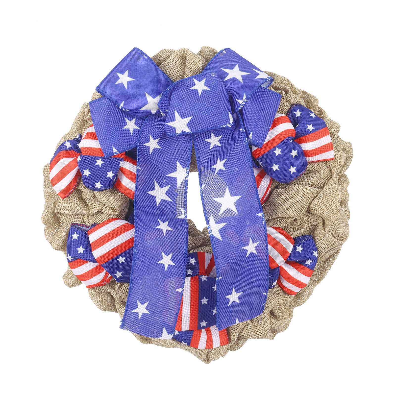 Xooz Independence Day Wreath Patriotic Wreath for Front Door American ...