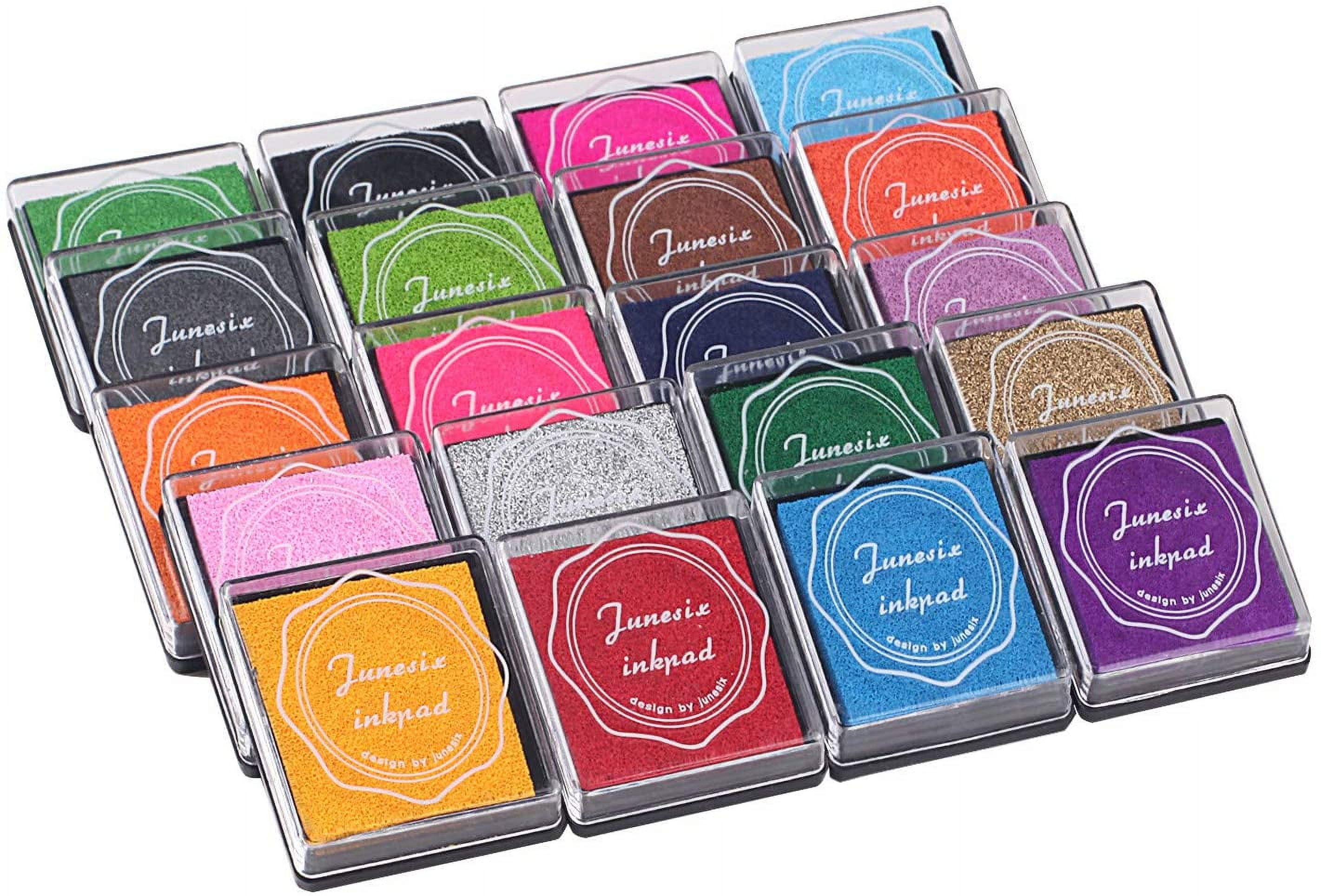 XoreArt Kids' Washable Finger Ink Pads, Non-Toxic, 20 Color DIY Rainbow ...