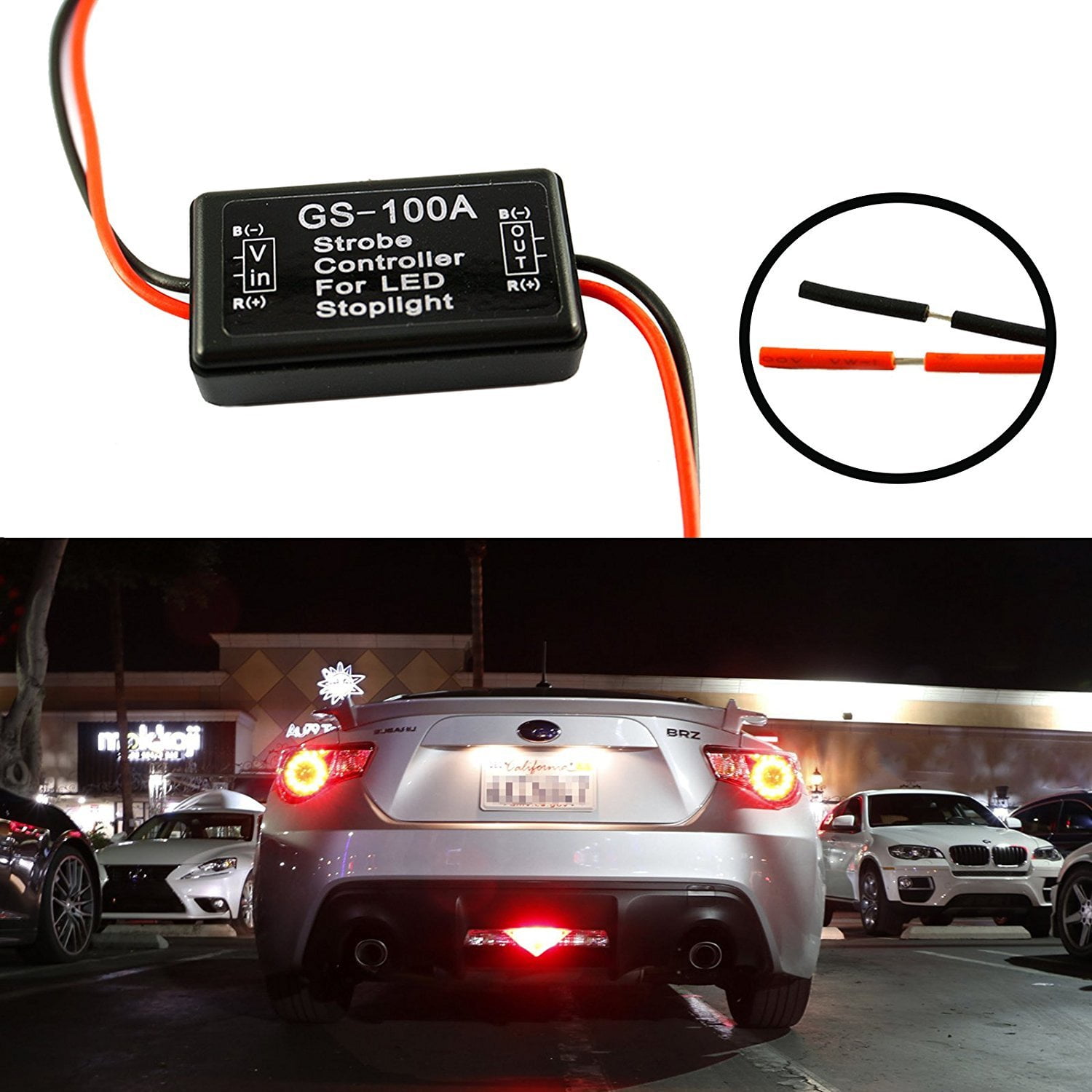 Xotic Tech LED Brake Light Strobe Module Controller, 12V Universal Fit ...