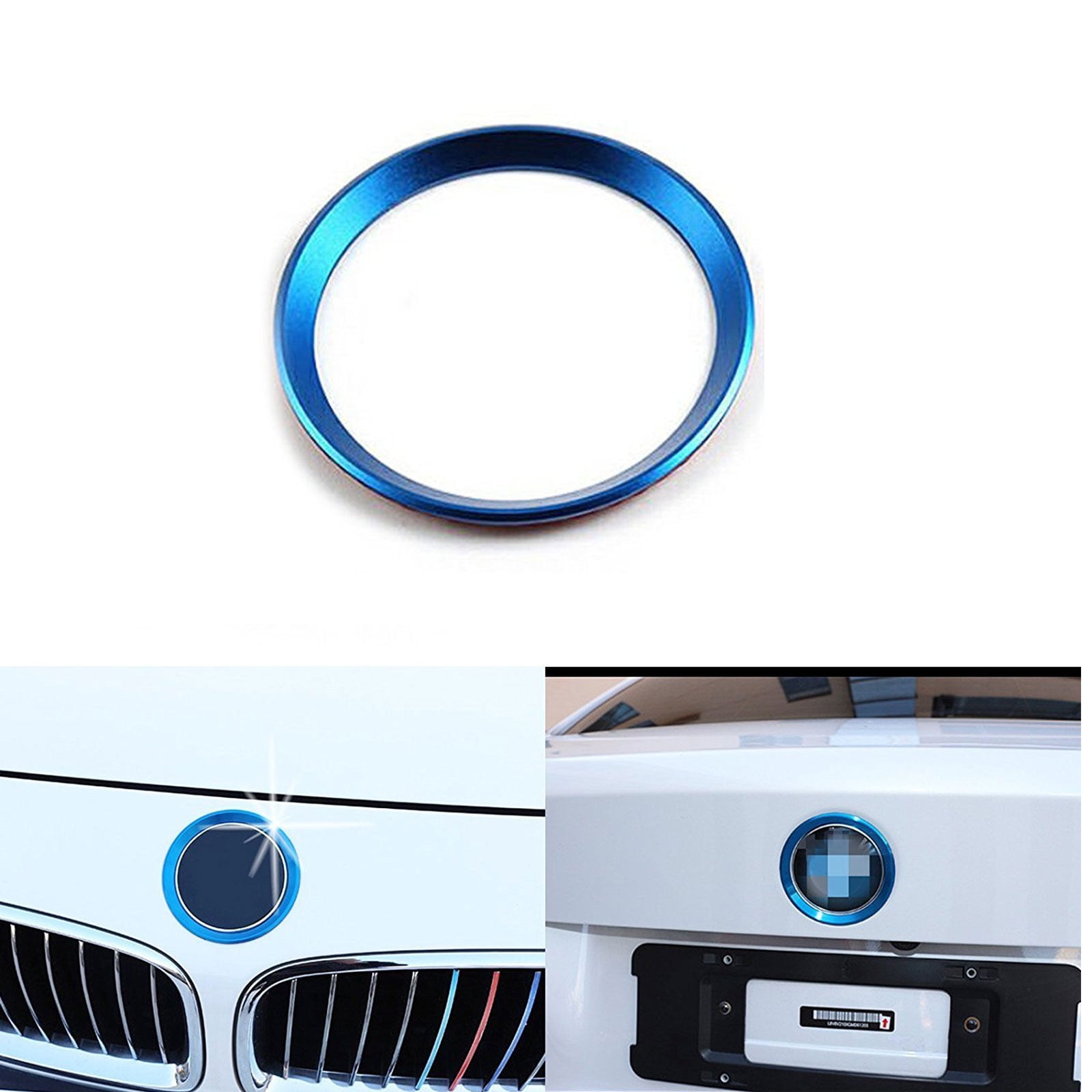 Xotic Tech 1 x Car Front Hood Rear Trunk Logo Emblem Surrounding Ring ...