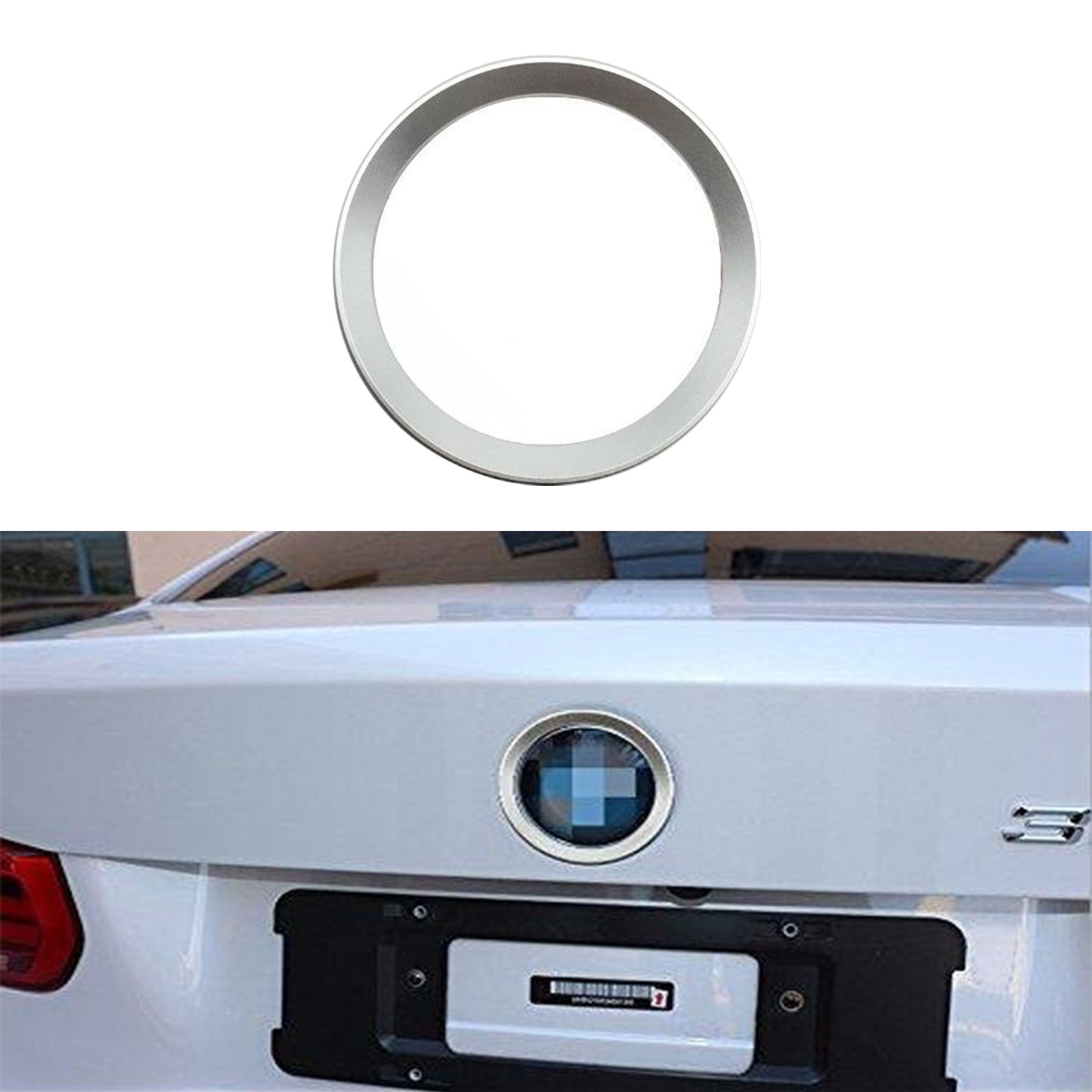 Xotic Tech 1 x Car Front Hood Rear Trunk Logo Emblem Surrounding Ring ...