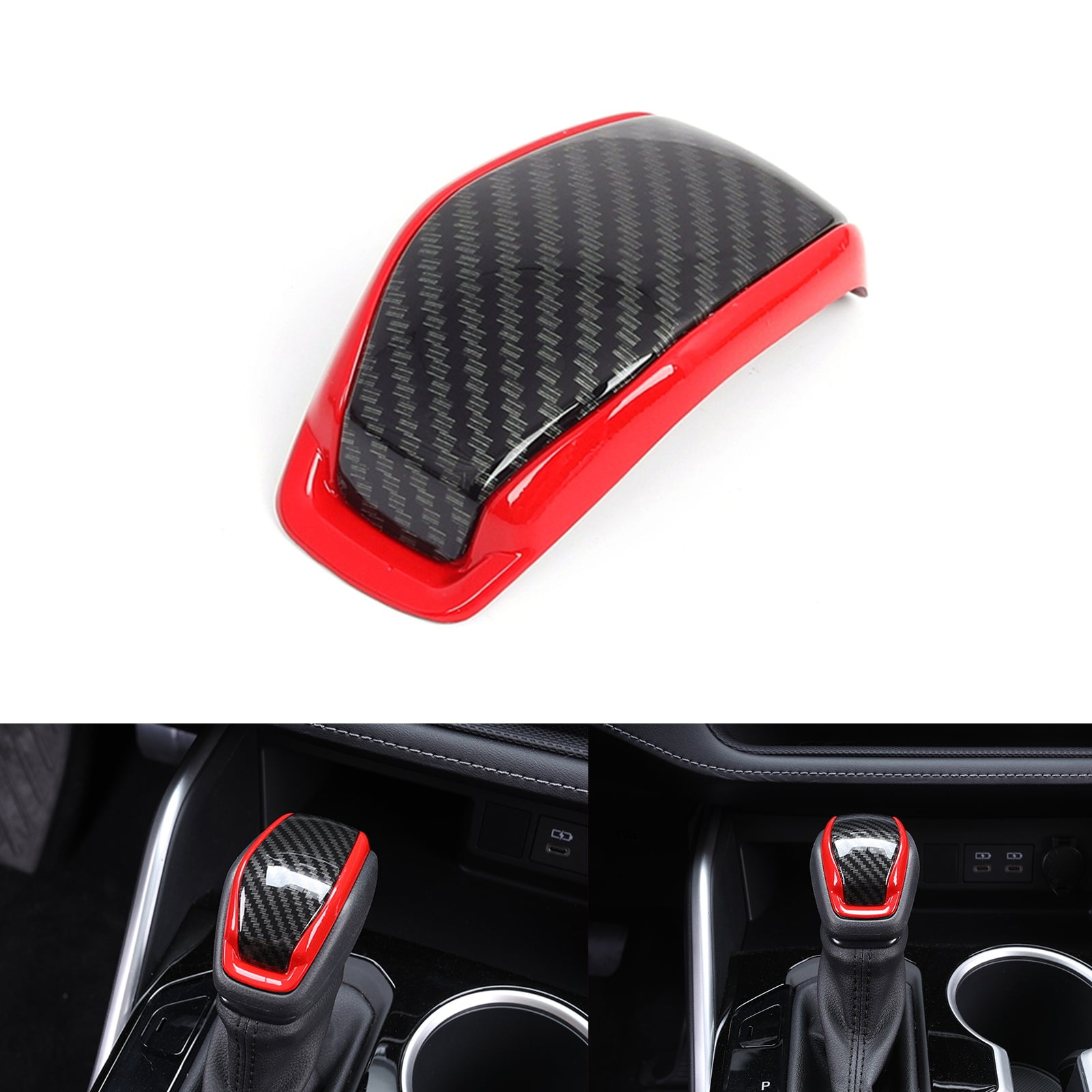 Xotic Tech 1pc JDM Carbon Fiber Texture Car Interior Gear Shift Lever ...