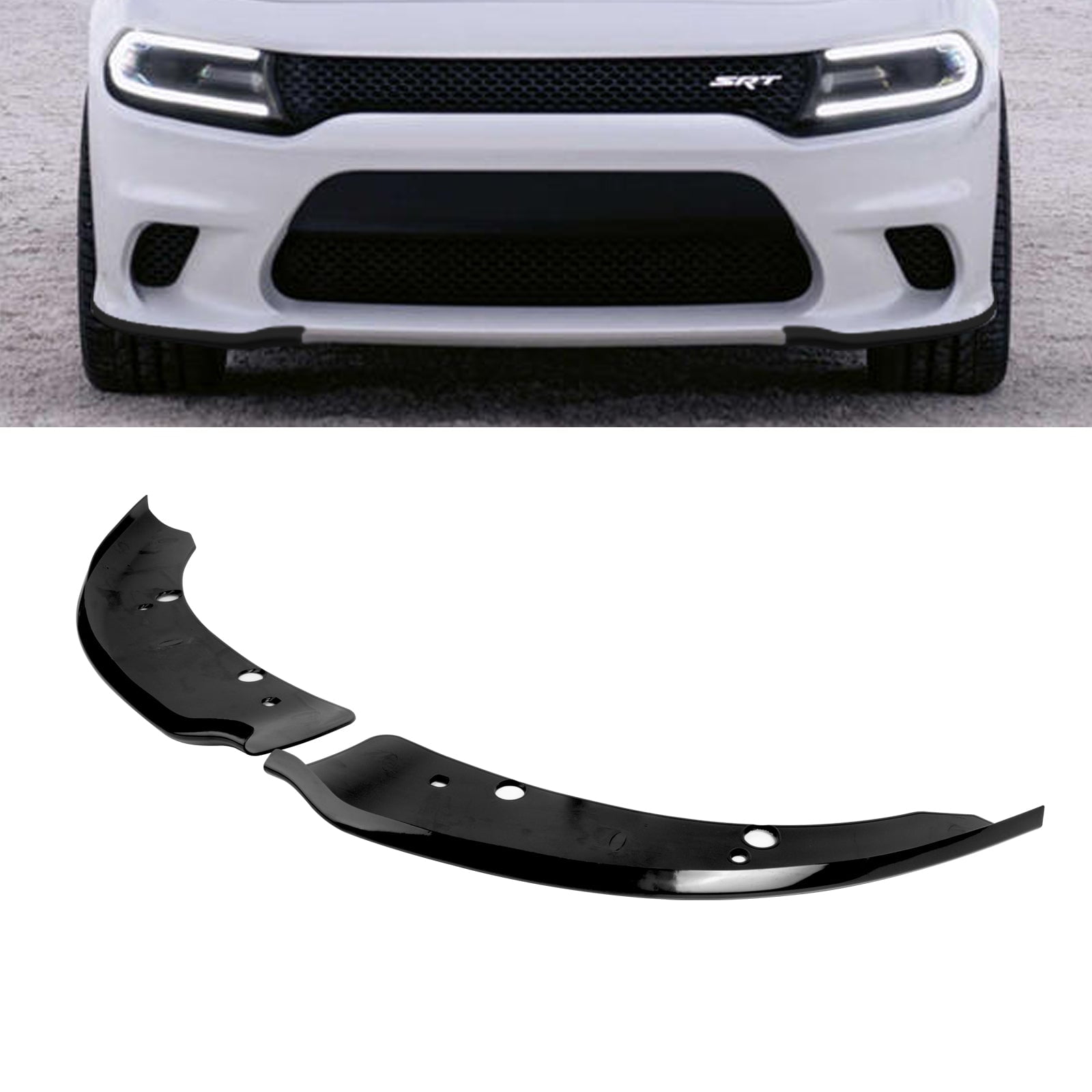 Xotic Tech 2PCS Exterior Front Bumper Lip Splitter Spoilers Protector ...