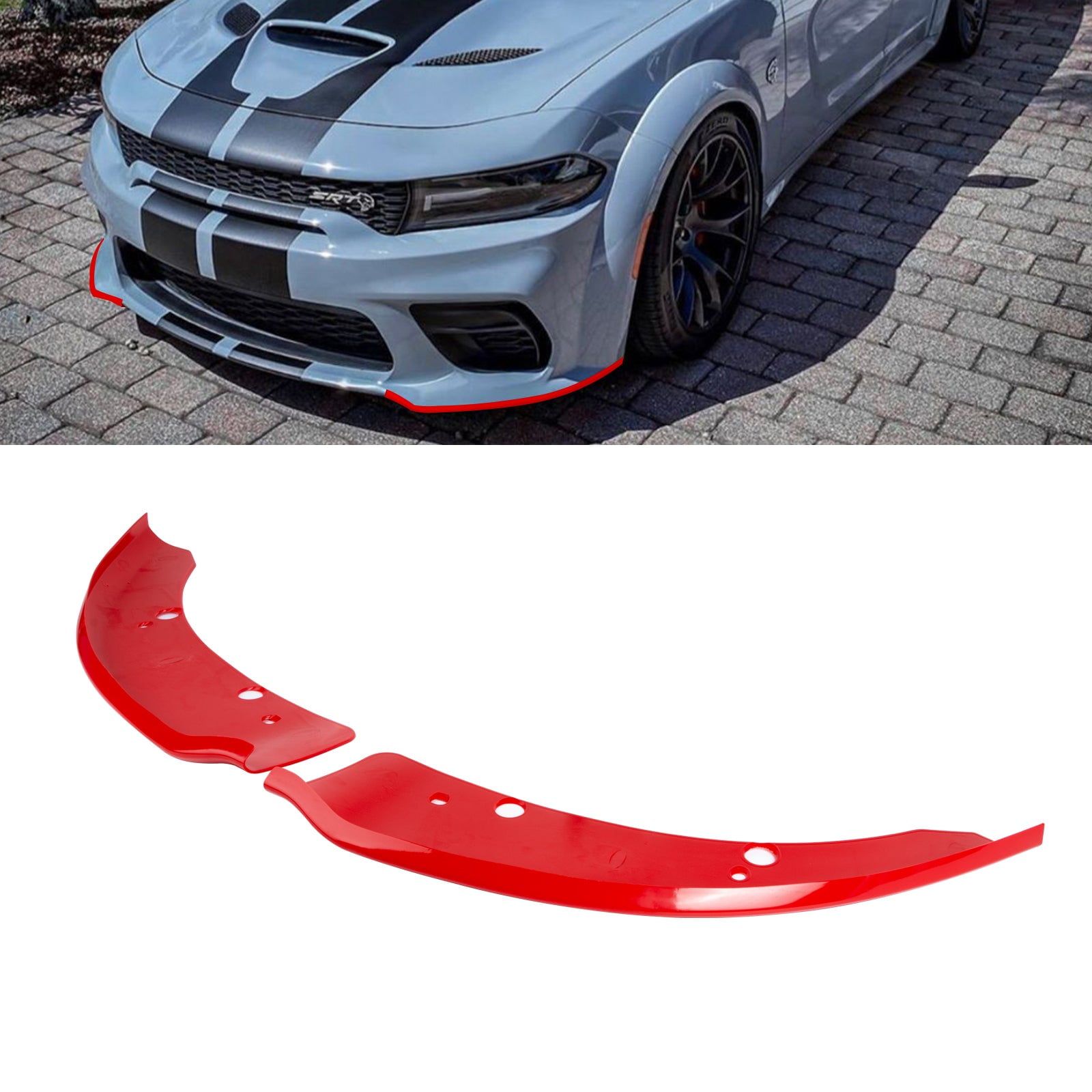 Xotic Tech 2PCS Front Bumper Lip Splitter Spoilers Protector Bumper ...