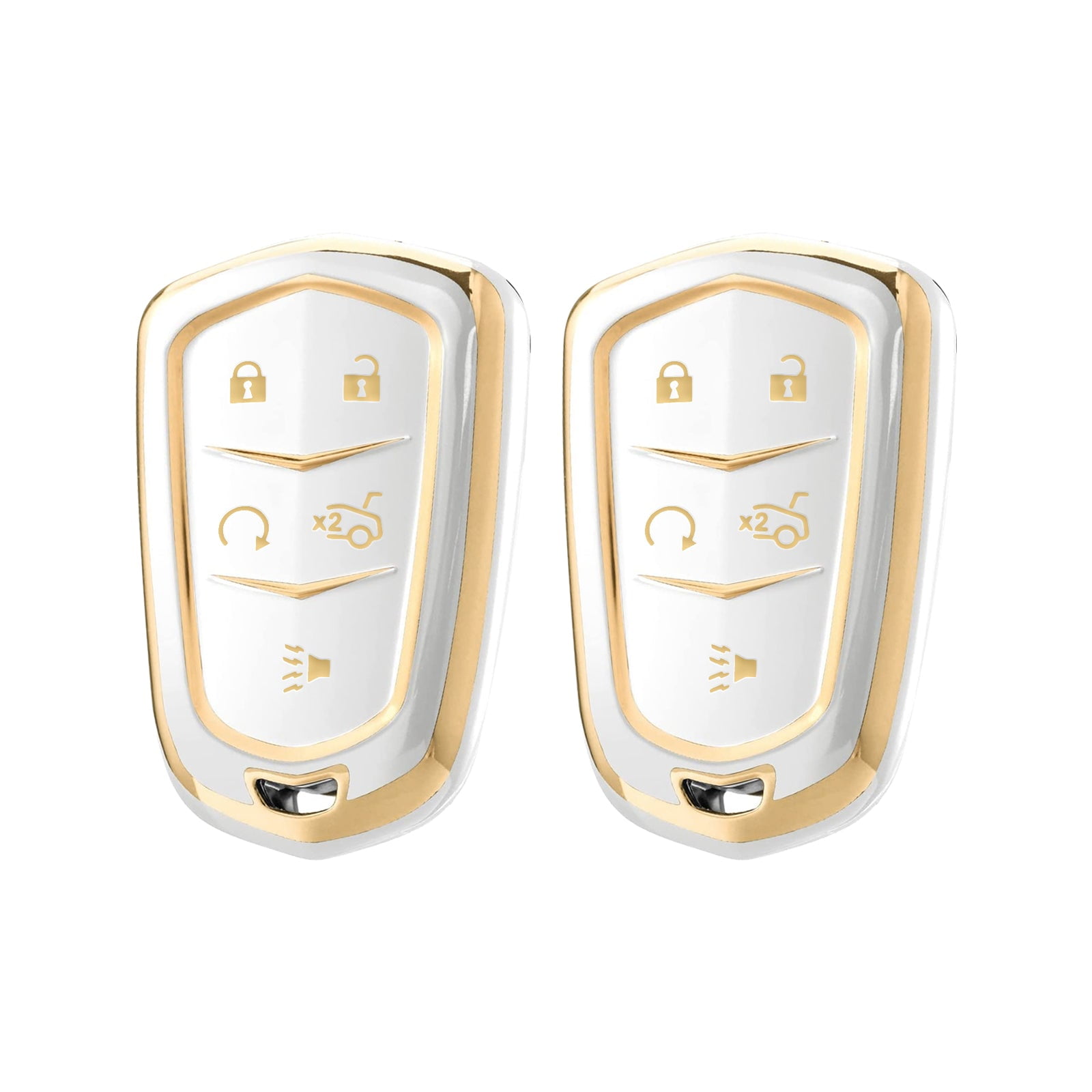 Xotic Tech 2Pcs White Soft TPU 5-Button Full Protection Smart Remote ...